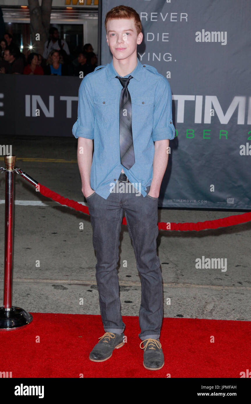 Cameron Monaghan at the Los Angeles Premiere of "In Time" held at the ...