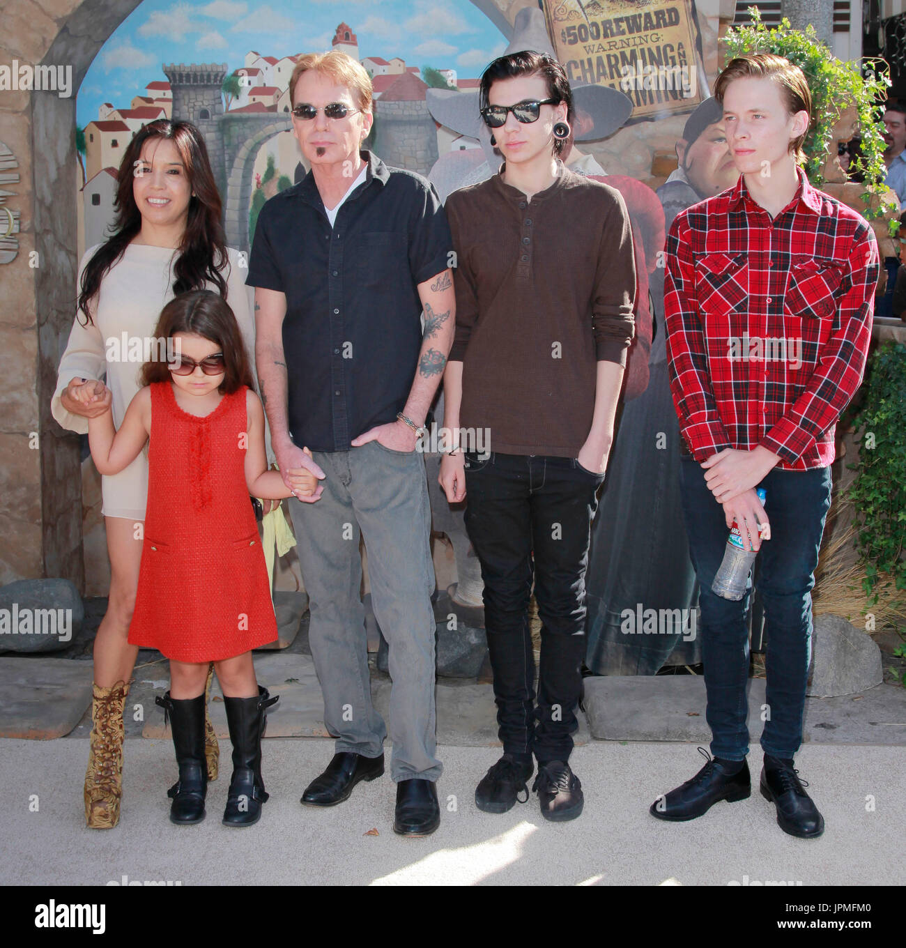 Billy Bob Thornton & Family at the Los Angeles Premiere of "Puss In ...