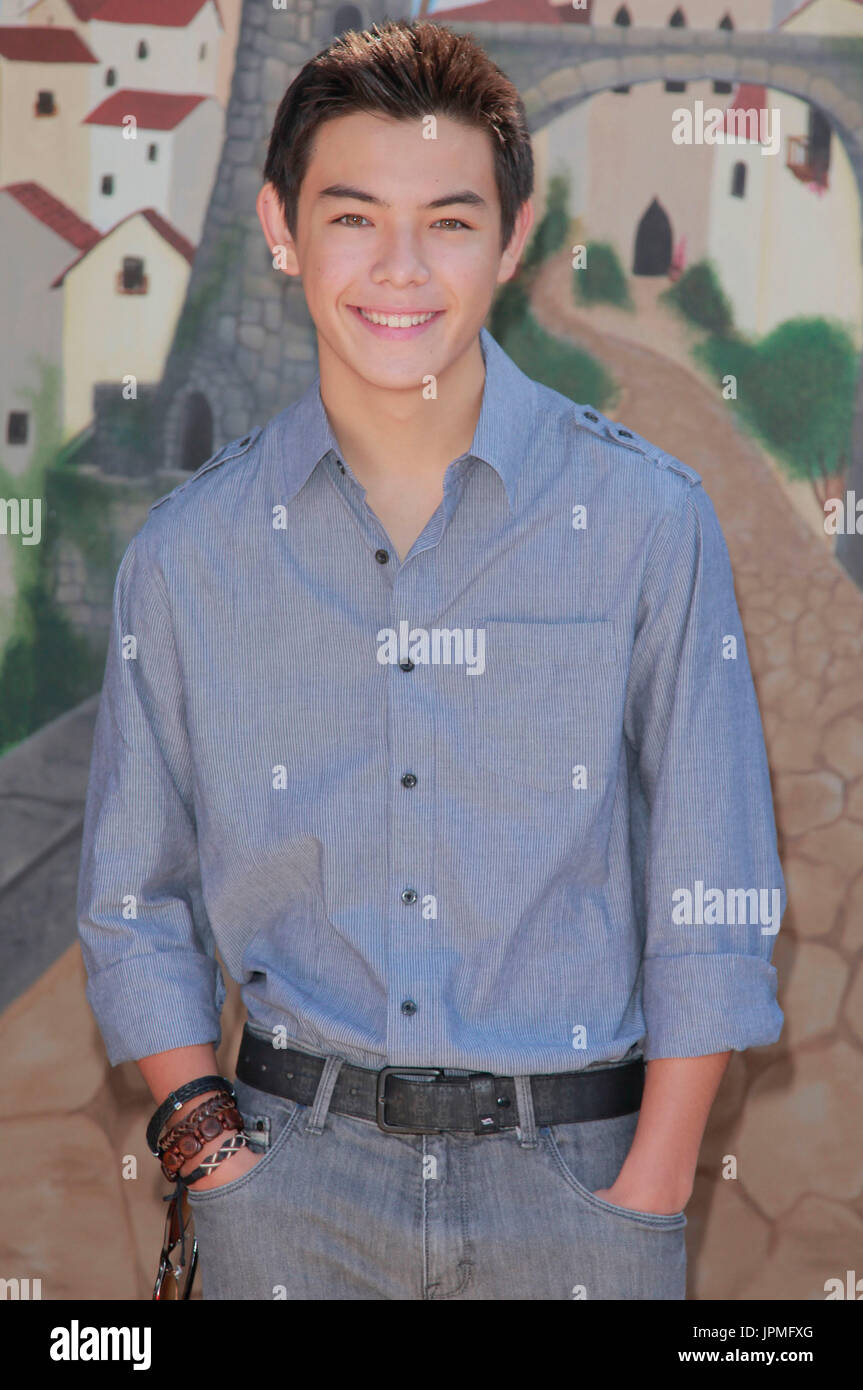 Ryan Potter at the Los Angeles Premiere of "Puss In Boots" held at the ...