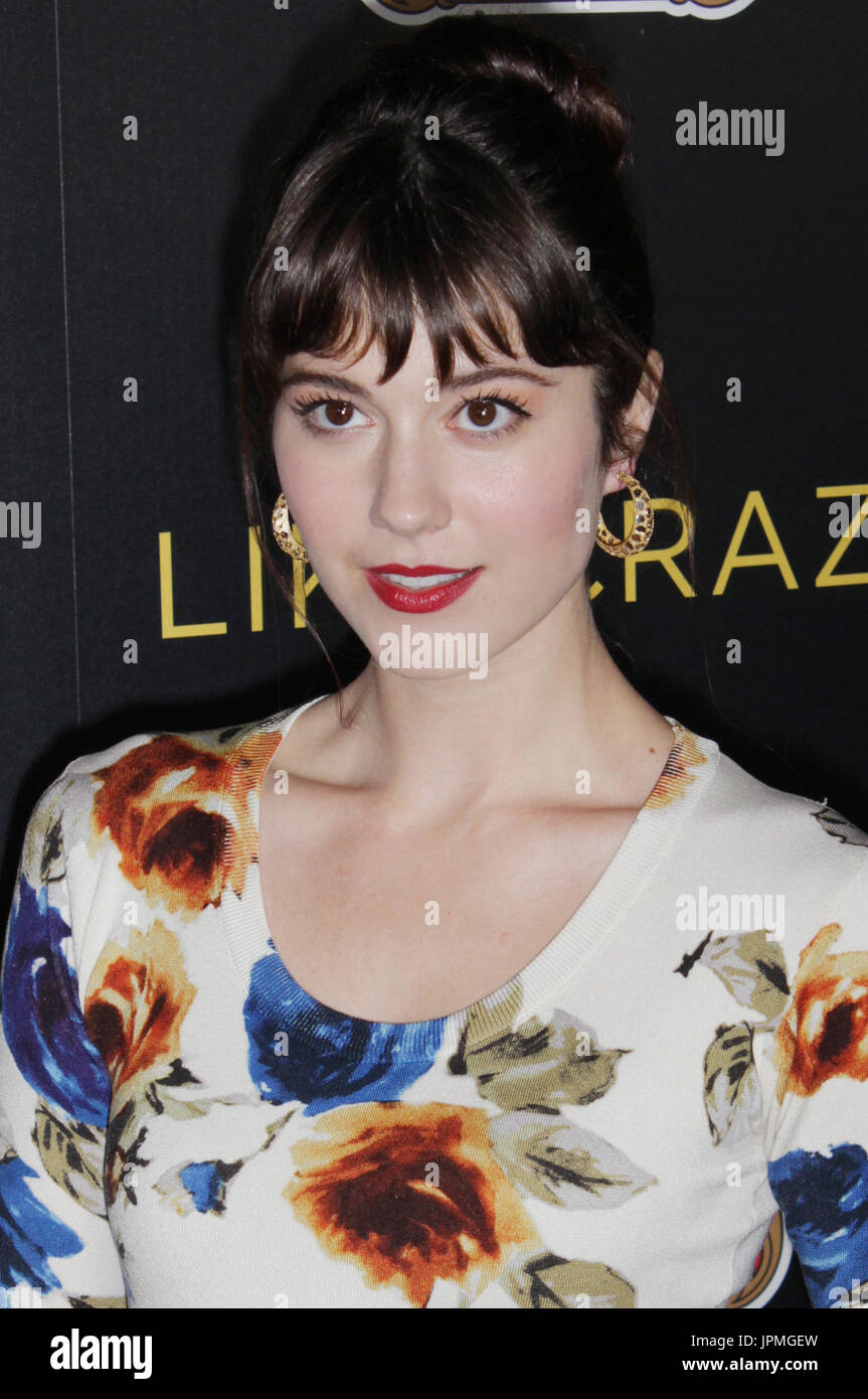 Mary Elizabeth Winstead at the "Like Crazy" Los Angeles Premiere held ...