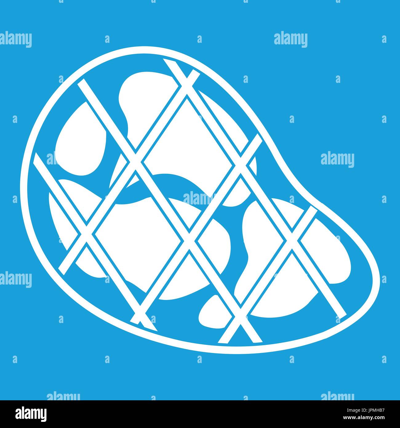 Steak icon white Stock Vector Image & Art - Alamy