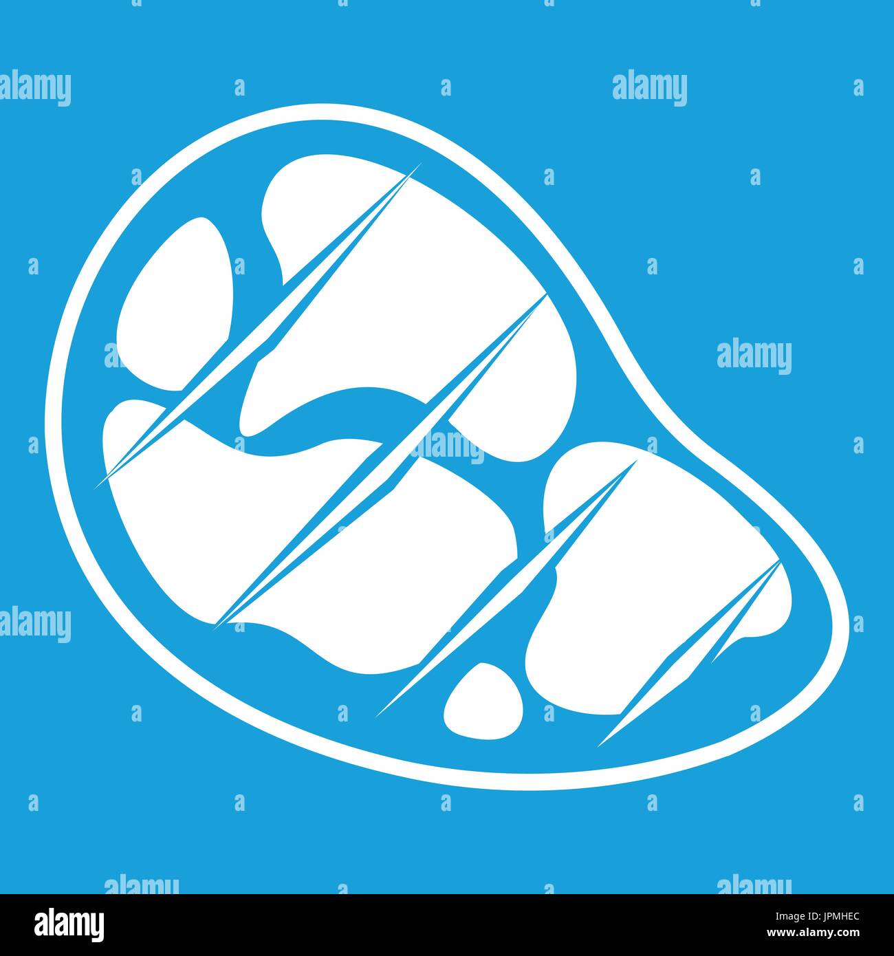 Steak icon white Stock Vector Image & Art - Alamy