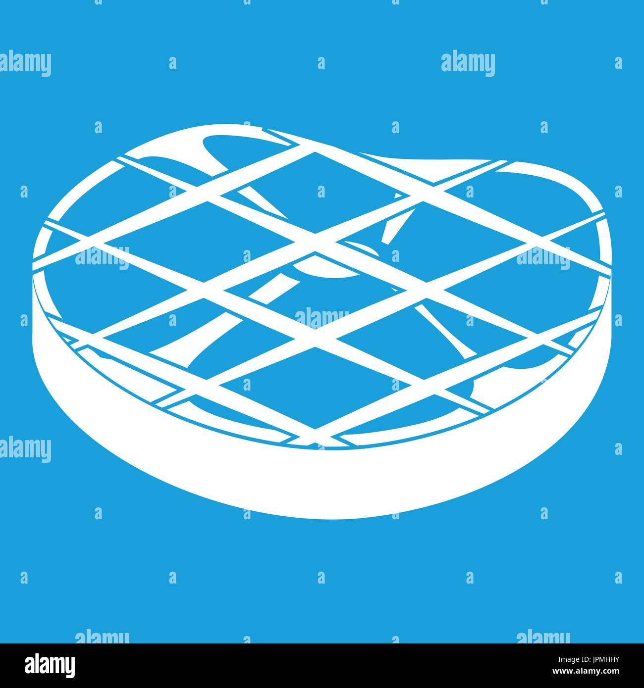 Steak icon white Stock Vector Image & Art - Alamy