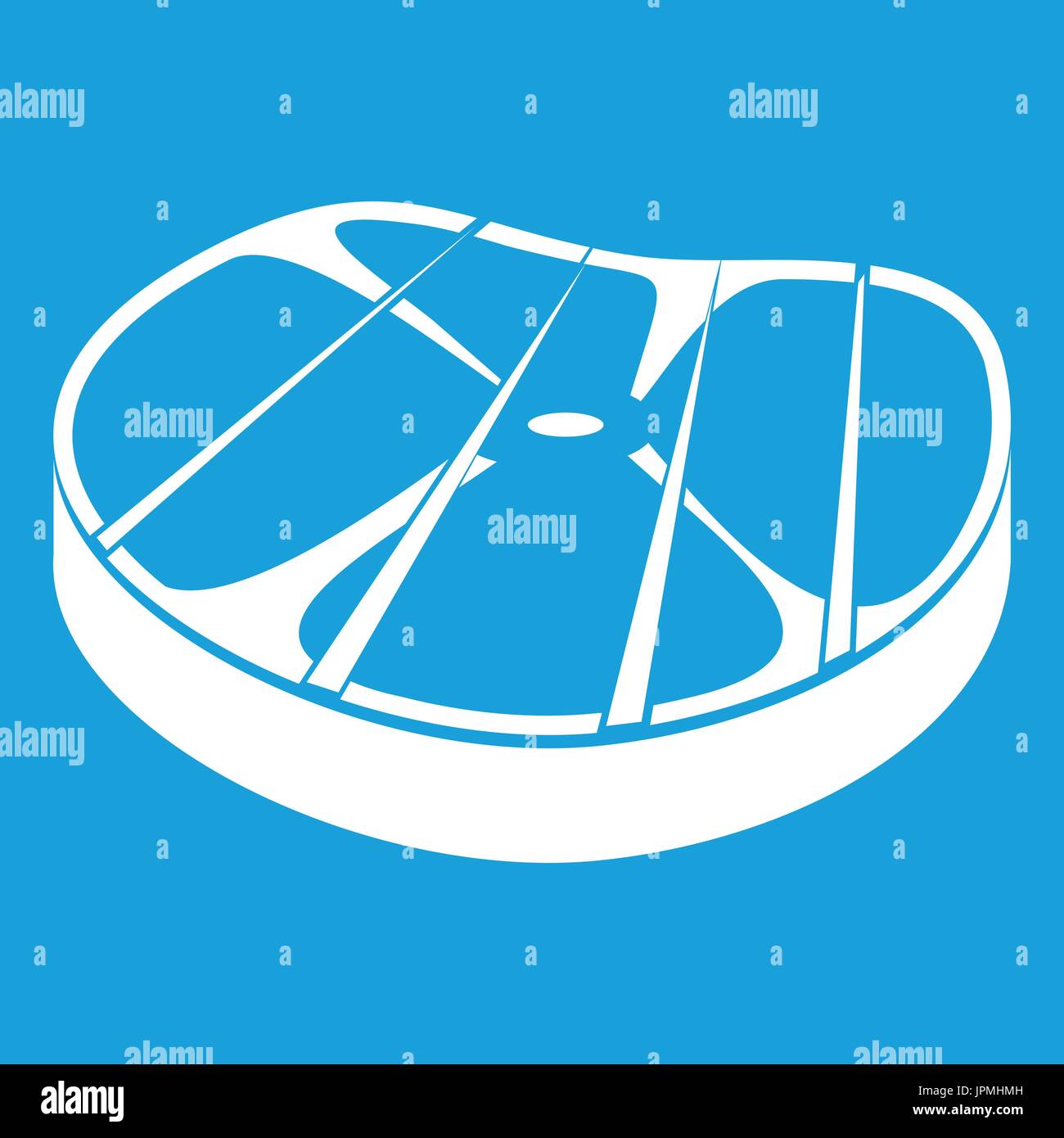 Steak icon white Stock Vector Image & Art - Alamy