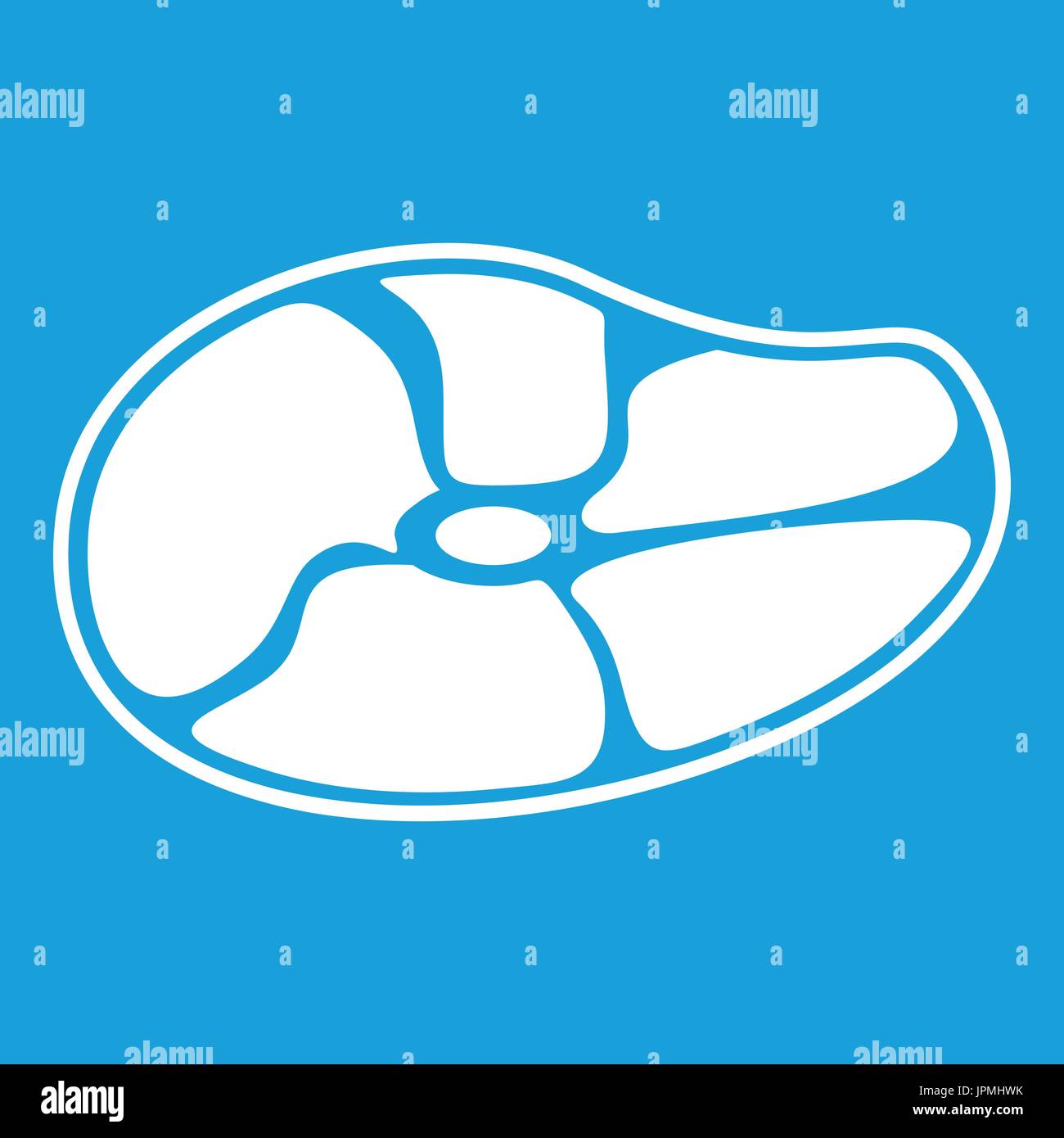 Steak icon white Stock Vector Image & Art - Alamy