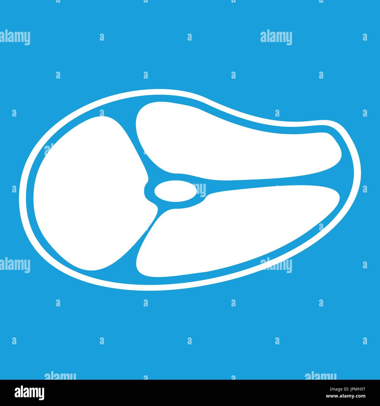 Steak icon white Stock Vector Image & Art - Alamy