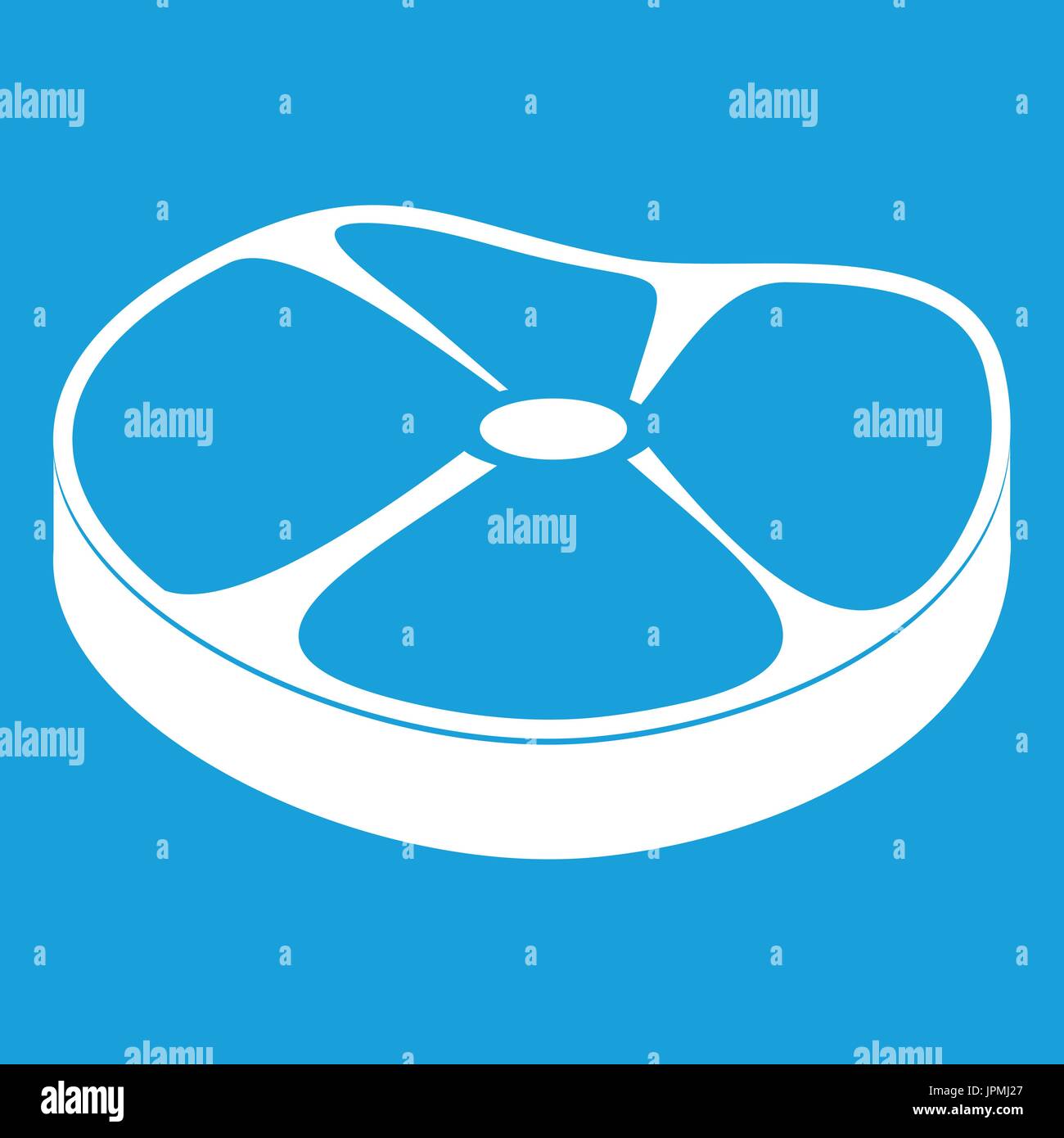 Steak icon white Stock Vector Image & Art - Alamy