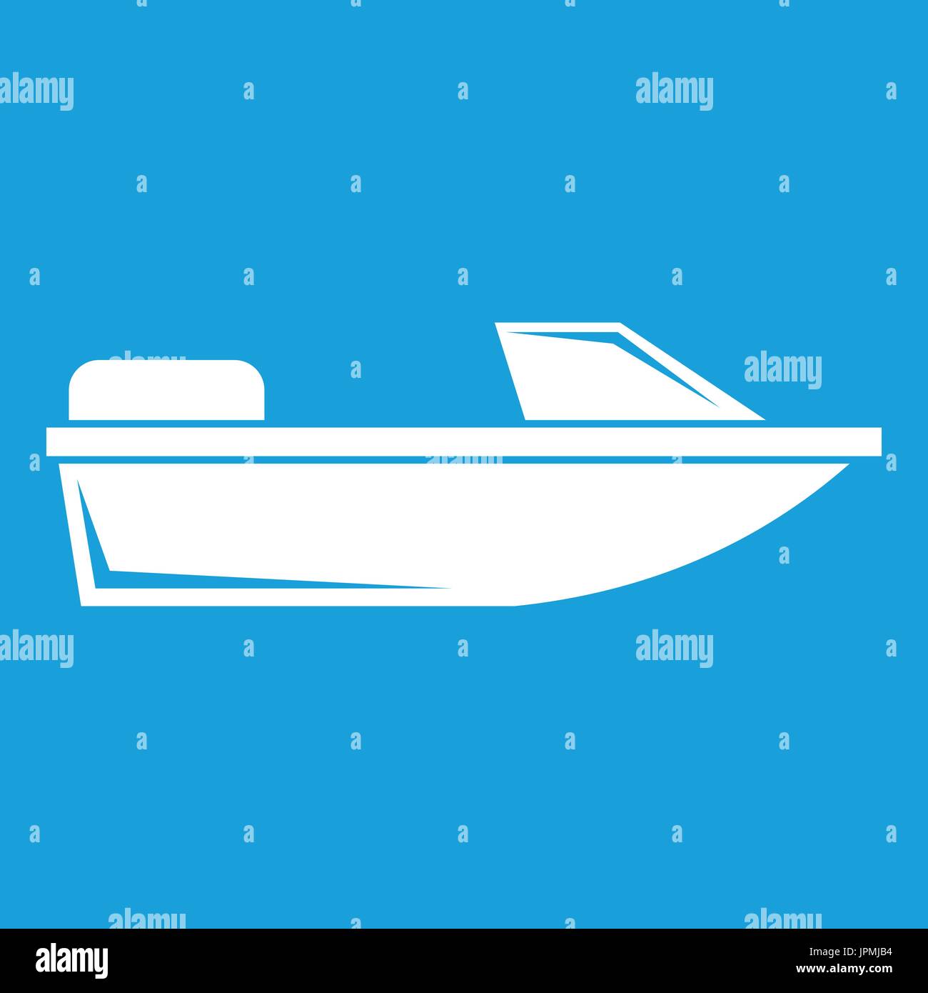 Sports powerboat icon white Stock Vector Image & Art - Alamy