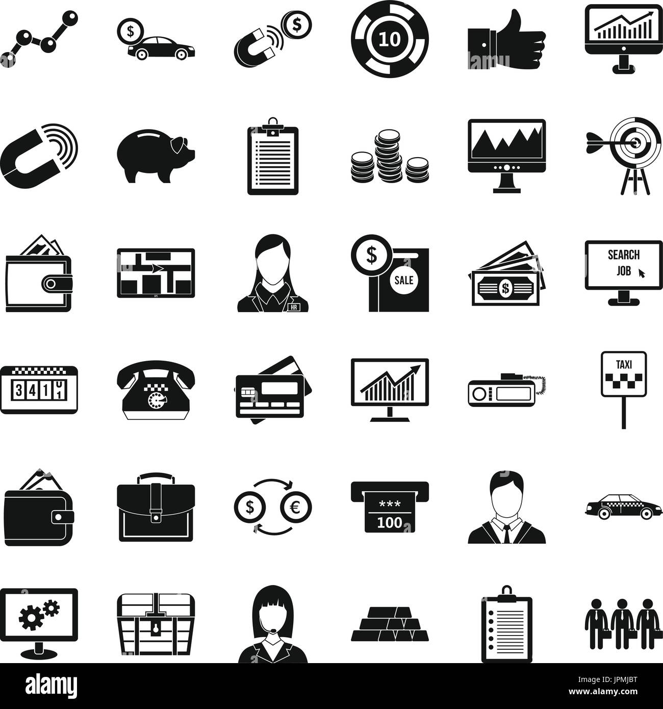 Business safe icons set, simple style Stock Vector Image & Art - Alamy