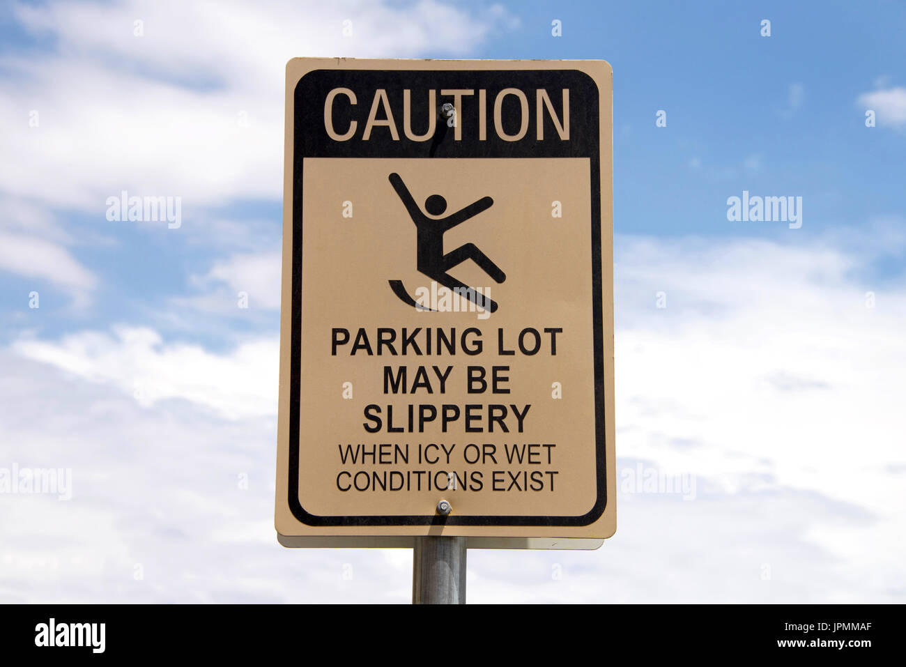 Slippery when wet sign hi-res stock photography and images - Alamy