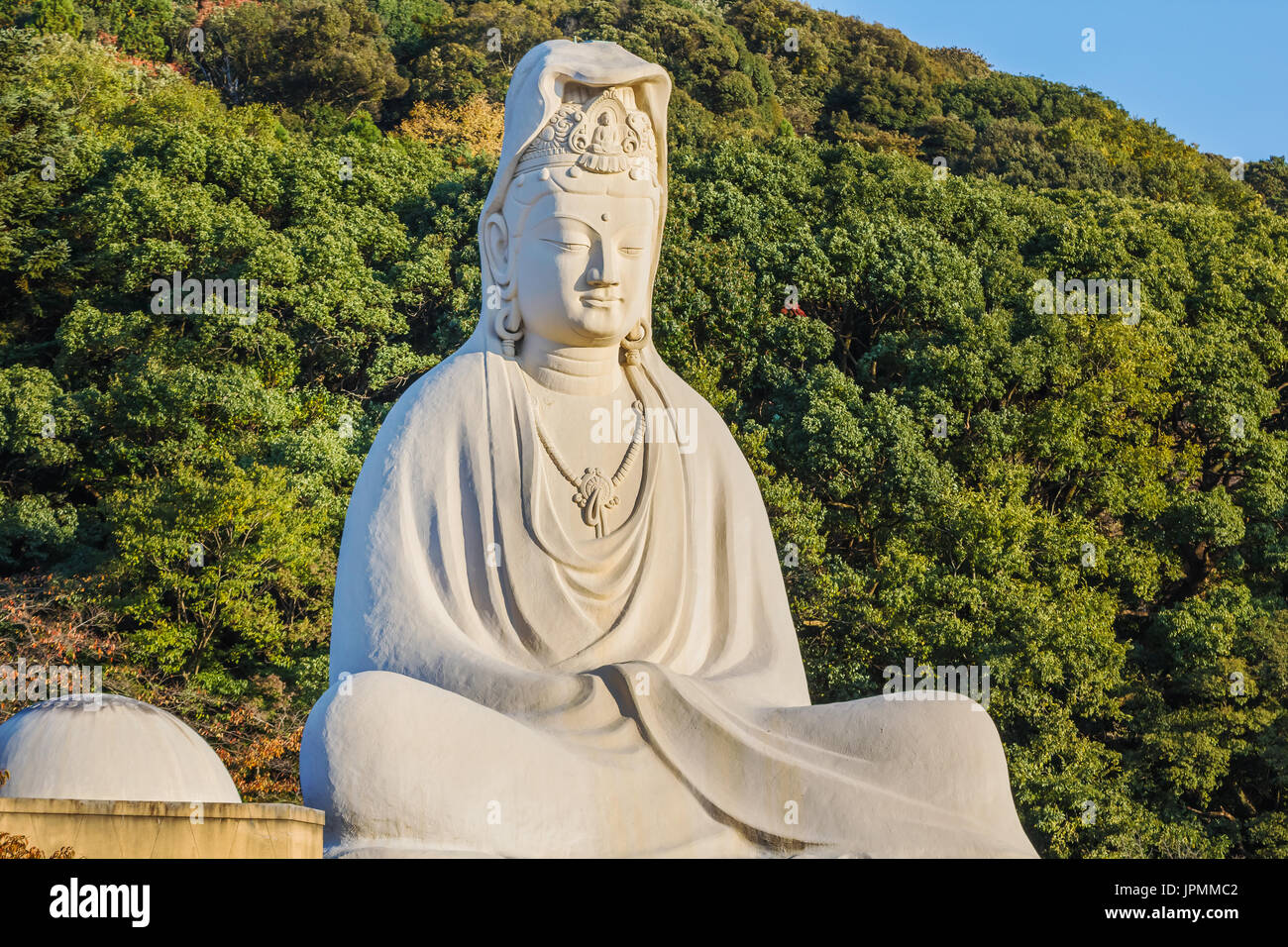 Chinese Goddess (Kannon) at Ryozen Kannon Temple in Kyoto, Japan Stock ...