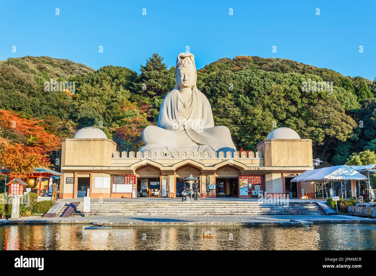 Chinese Goddess (Kannon) at Ryozen Kannon Temple in Kyoto, Japan Stock ...
