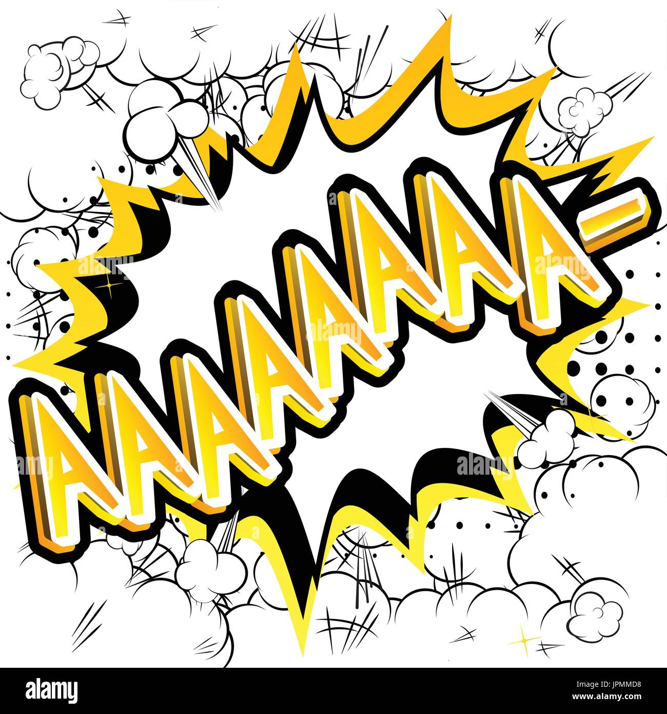 Aaaaaaaa - Vector illustrated comic book style expression Stock Vector ...