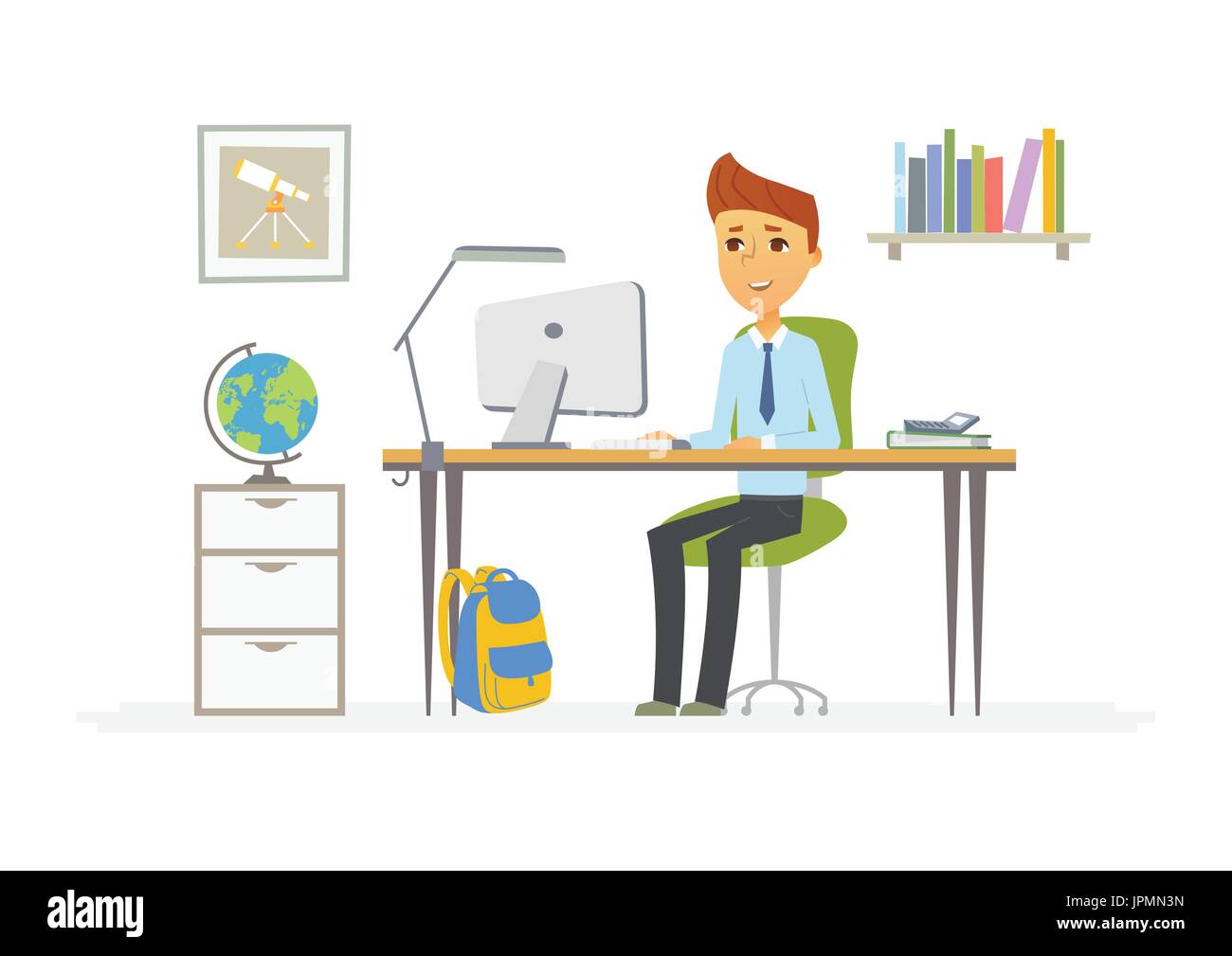 Boy science display Stock Vector Images - Alamy