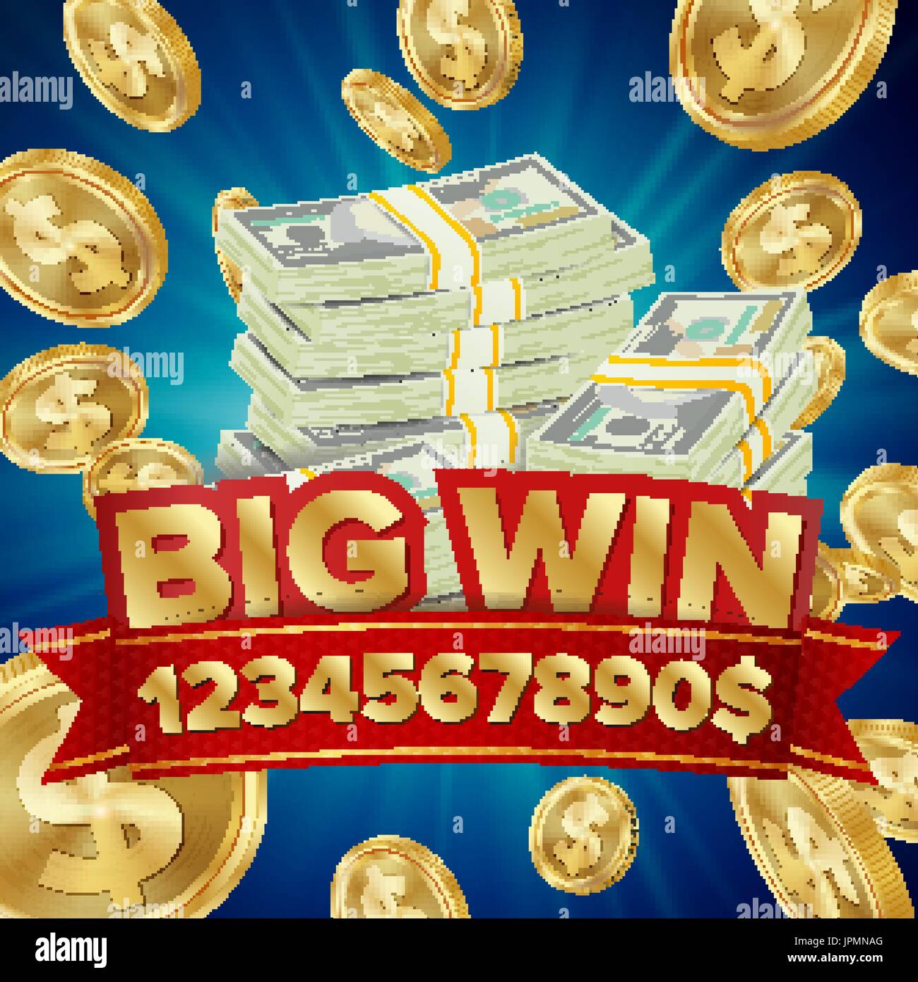 Big stacks of money Stock Vector Images - Alamy