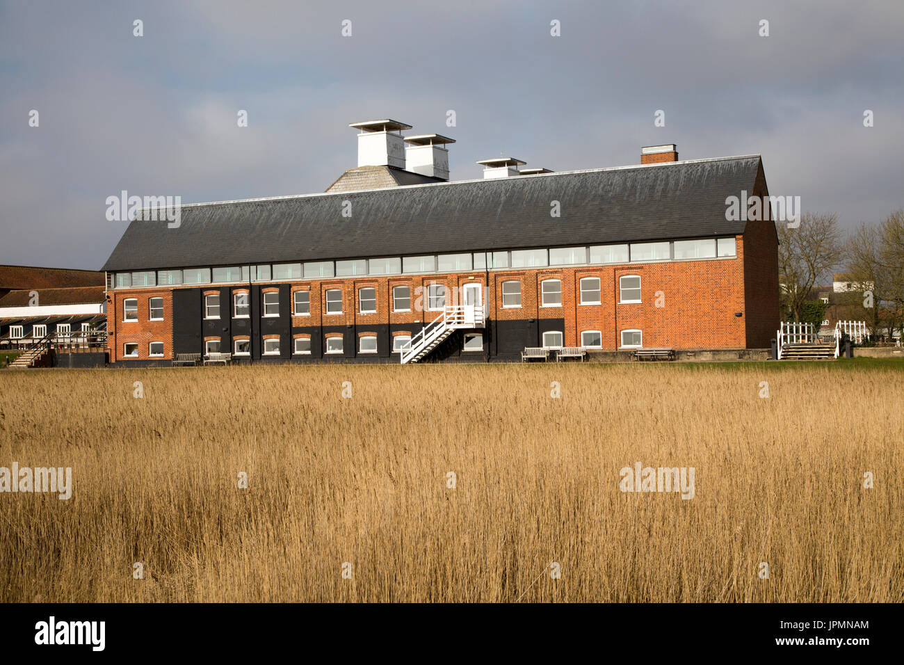 Concert Hall at Snape Maltings in converted industrial building ...