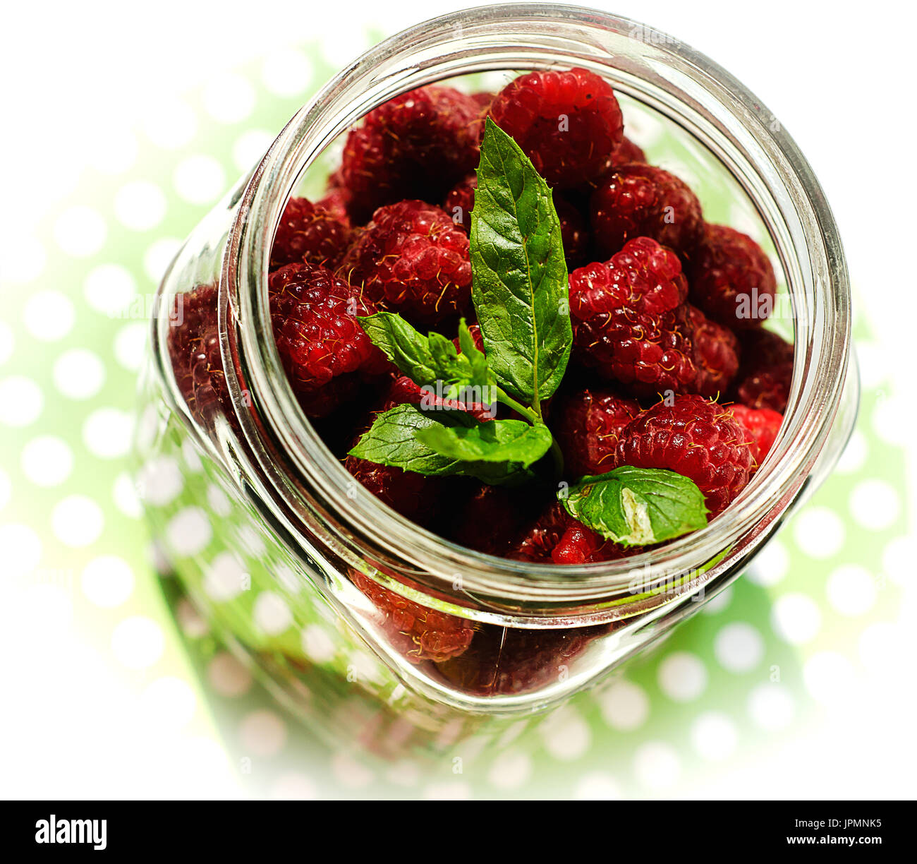Fresh raspberry and mint. Natural organic vitamins - healthy food photo ...