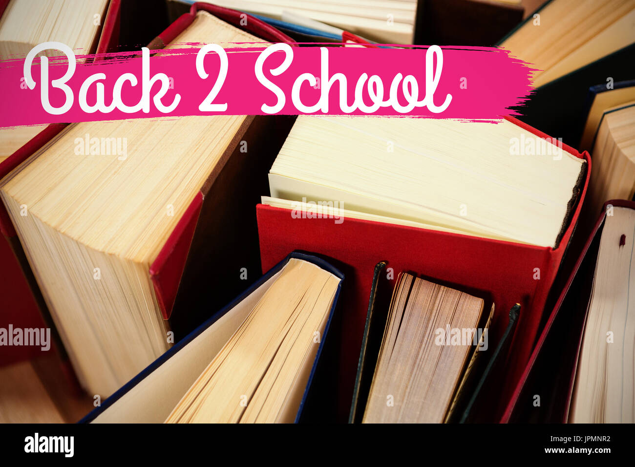 Back to school text against white background against close-up of ...