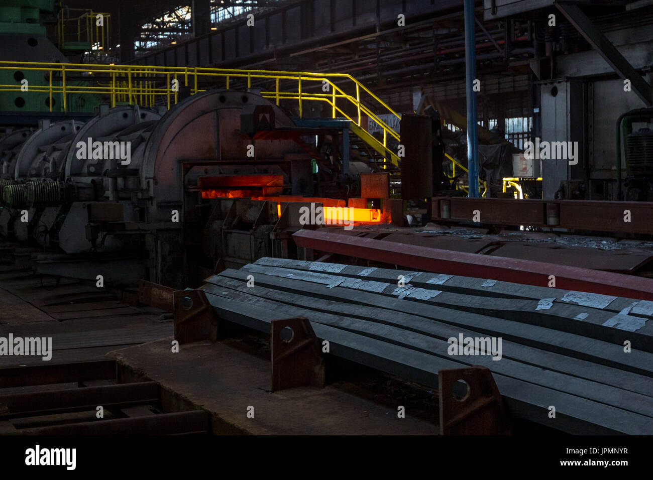 Steel mill ArcelorMittal Ostrava, rolling mill Stock Photo - Alamy
