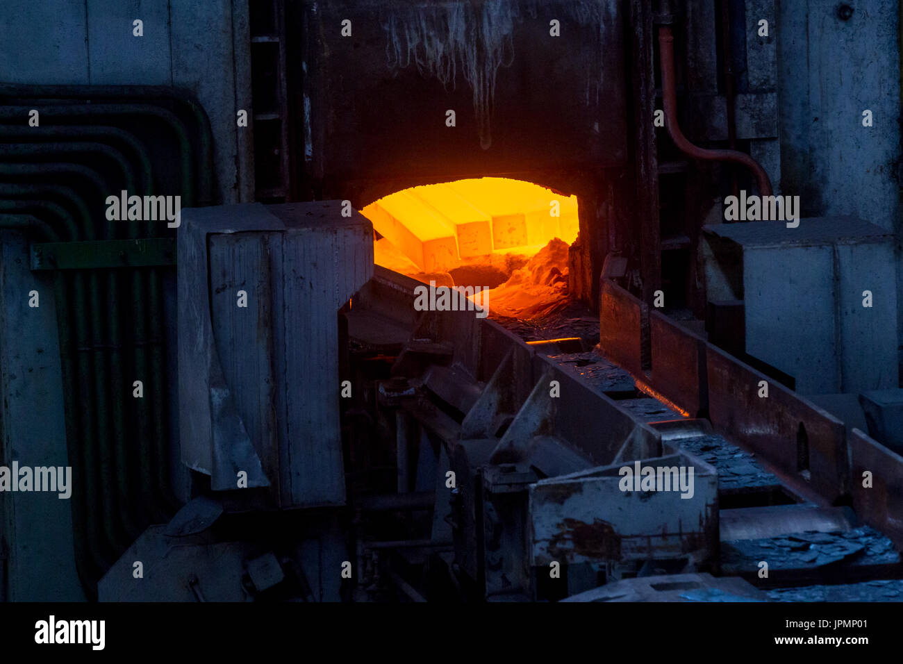 Steel mill ArcelorMittal Ostrava, rolling mill Stock Photo - Alamy