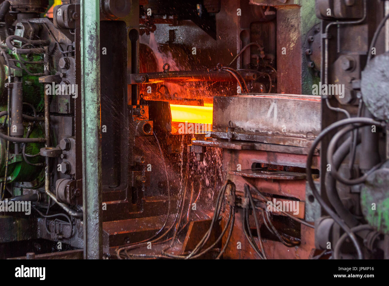 Steel mill ArcelorMittal Ostrava, rolling mill Stock Photo - Alamy