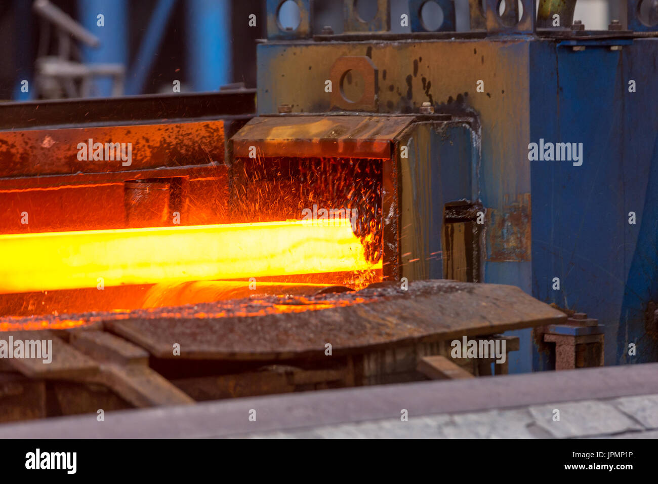 Steel mill ArcelorMittal Ostrava, rolling mill Stock Photo - Alamy