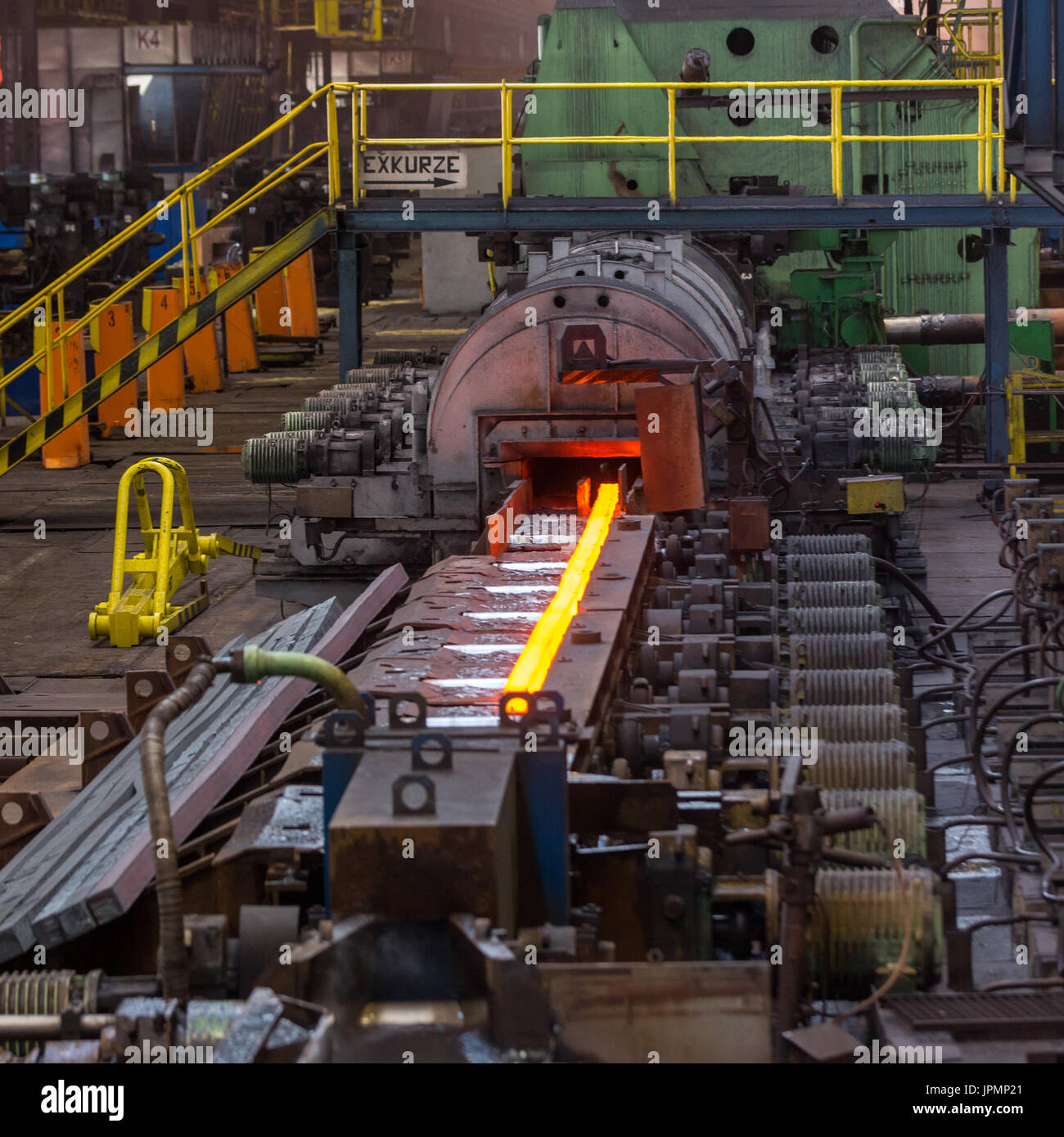 Steel mill ArcelorMittal Ostrava, rolling mill Stock Photo - Alamy