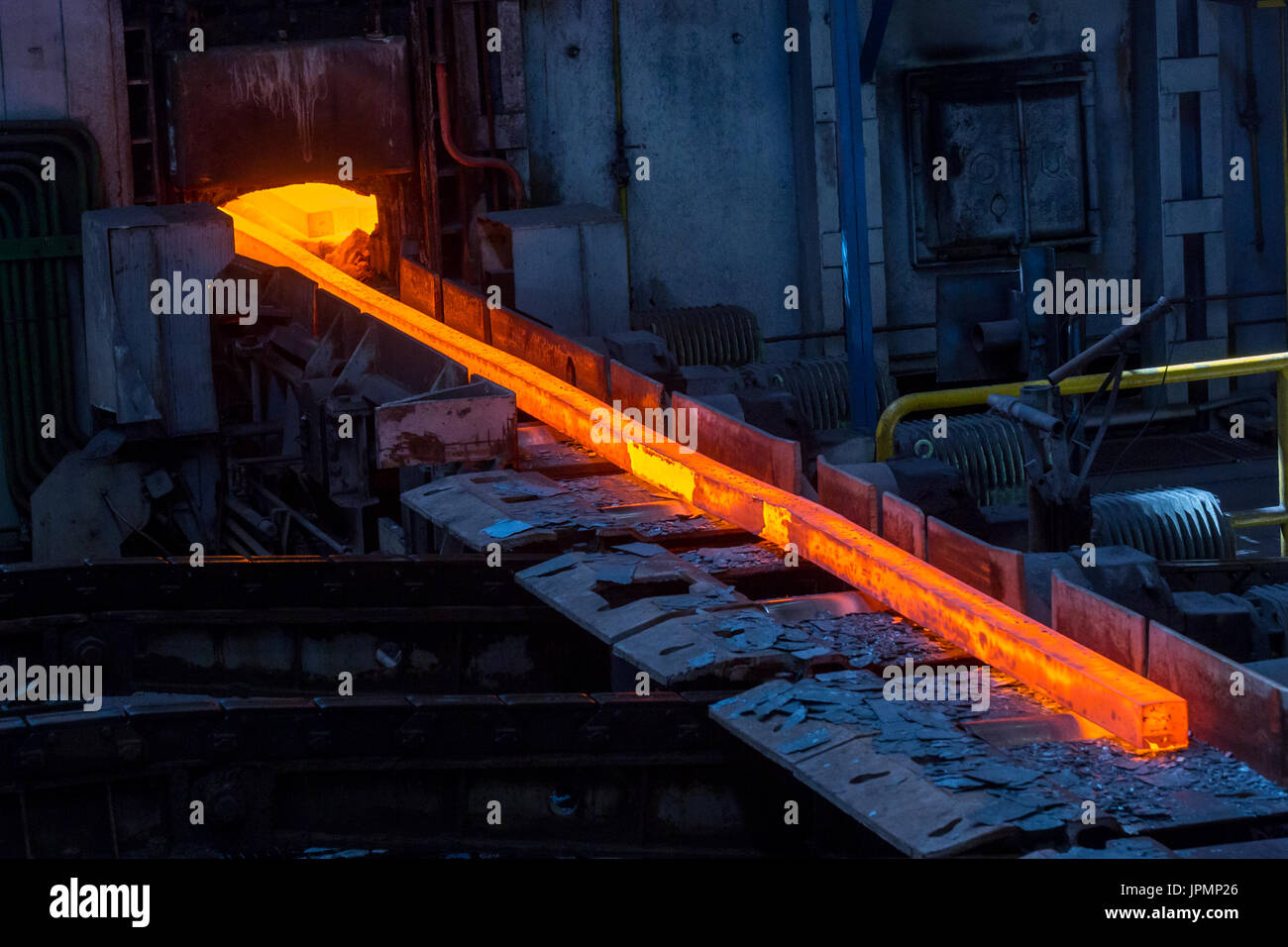 Steel mill ArcelorMittal Ostrava, rolling mill Stock Photo - Alamy