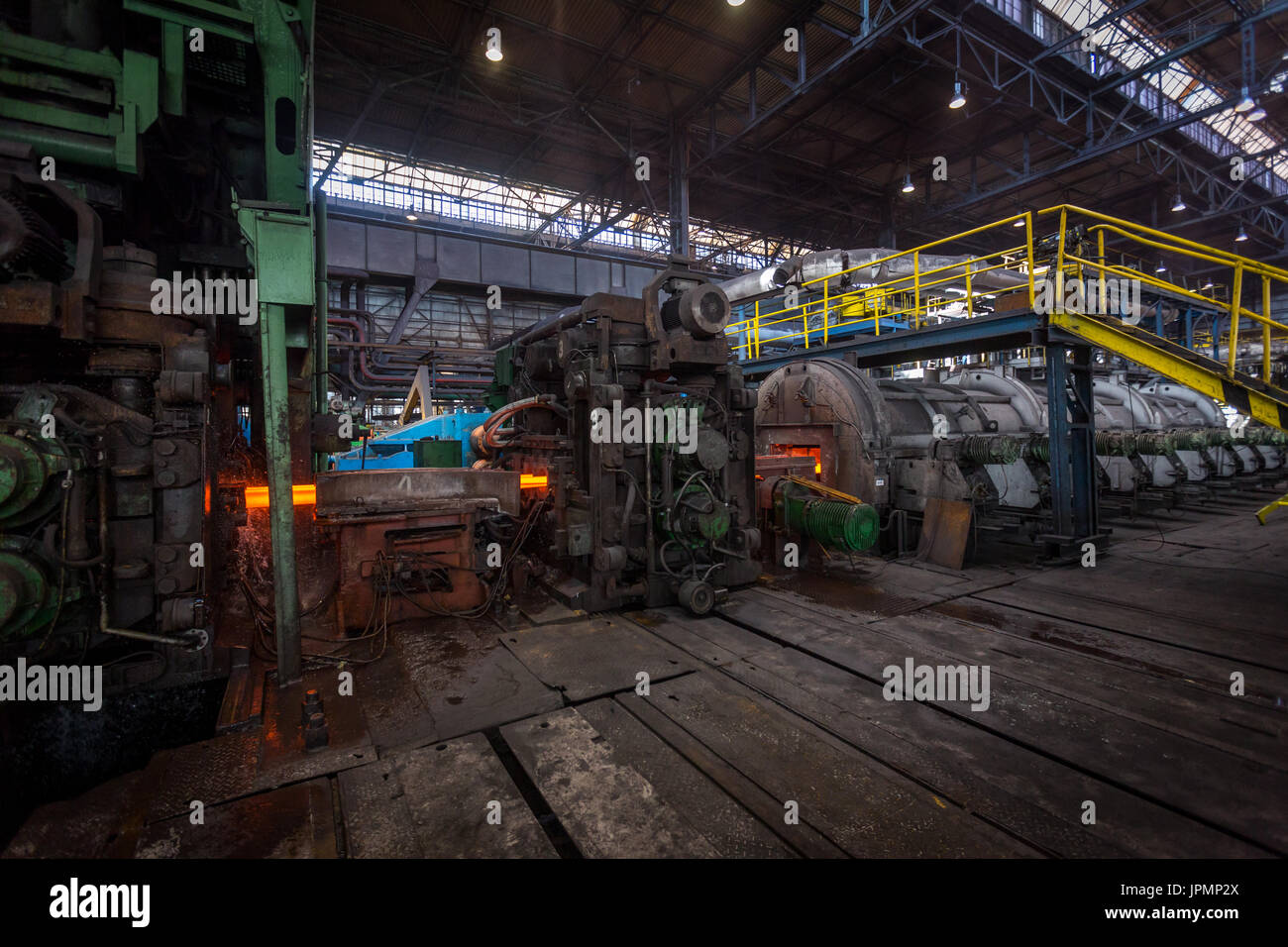Steel mill ArcelorMittal Ostrava, rolling mill Stock Photo - Alamy