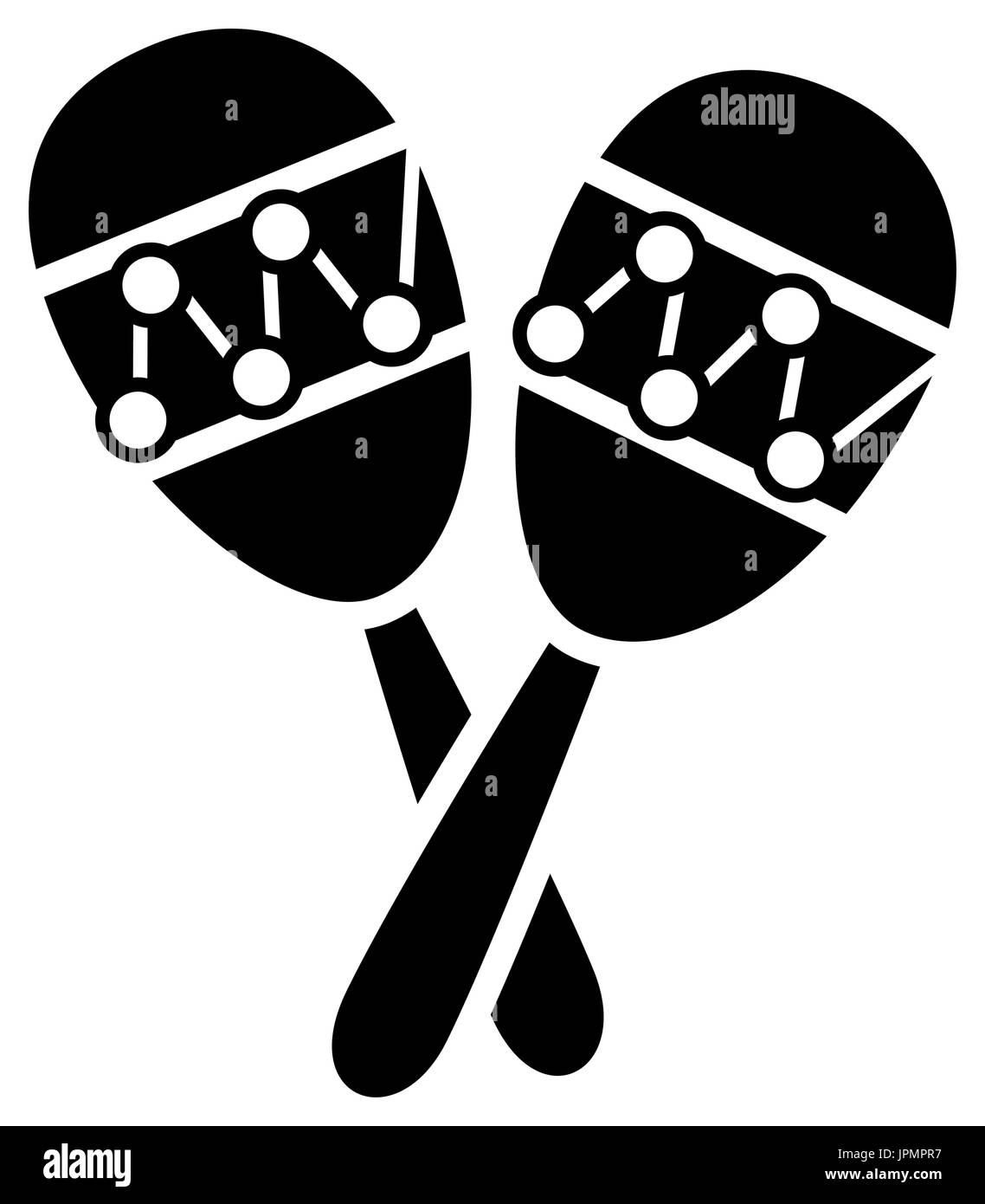 Maracas music instrument icon vector illustration graphic design Stock ...