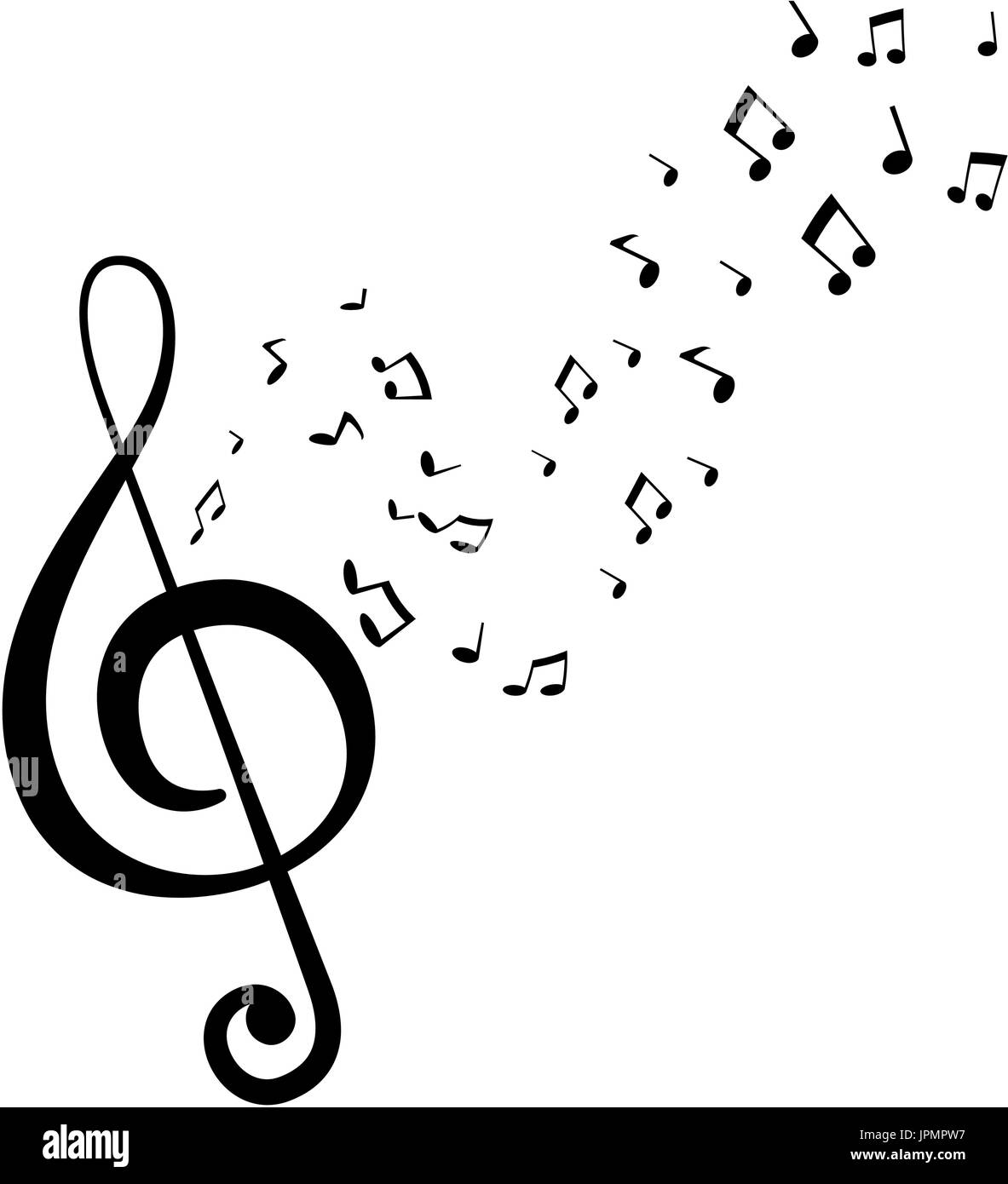 Music Note Symbol Icon Vector Illustration Graphic Design Stock Vector