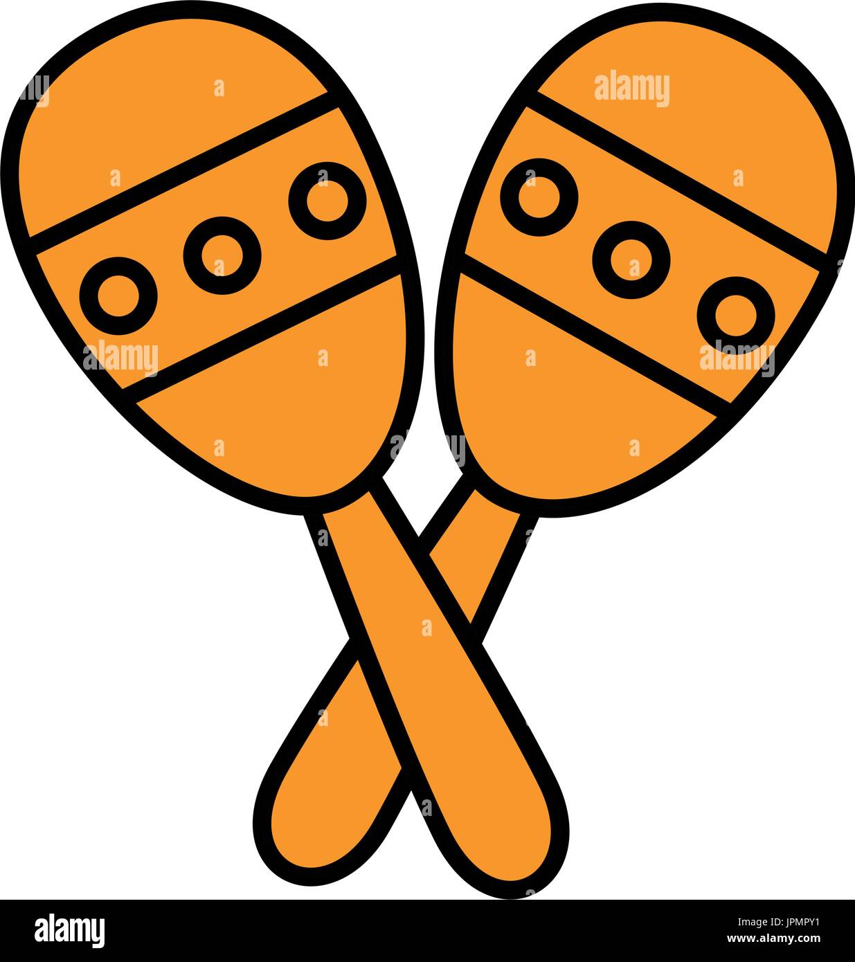 Maracas music instrument icon vector illustration graphic design Stock ...