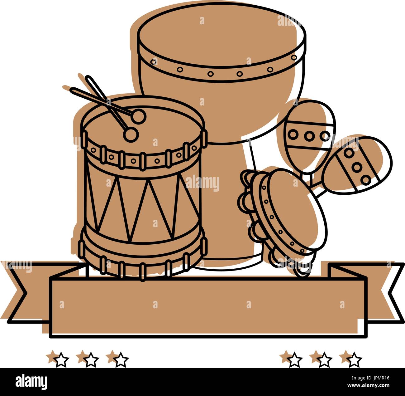 Music instrument emblem label icon vector illustration graphic design ...