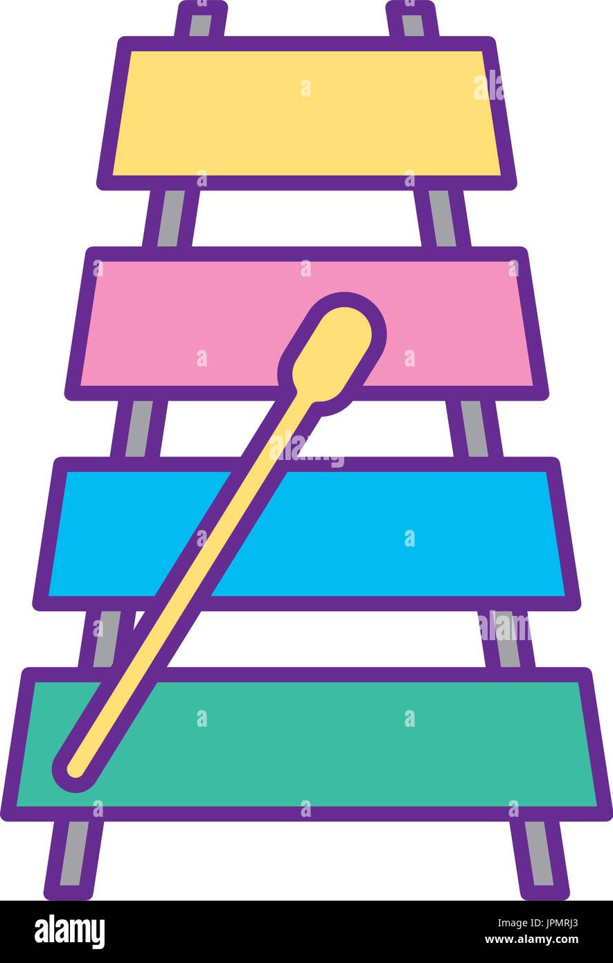 xylophone musical instrument icon Stock Vector Image & Art - Alamy