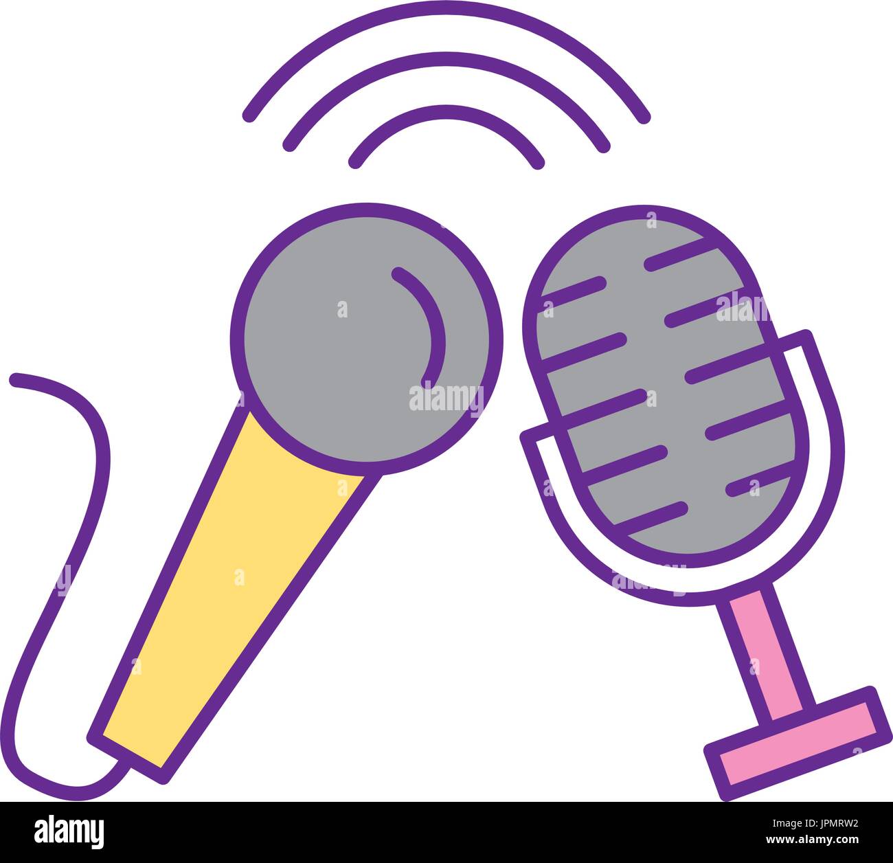 microphone audio isolated icon Stock Vector Image & Art - Alamy