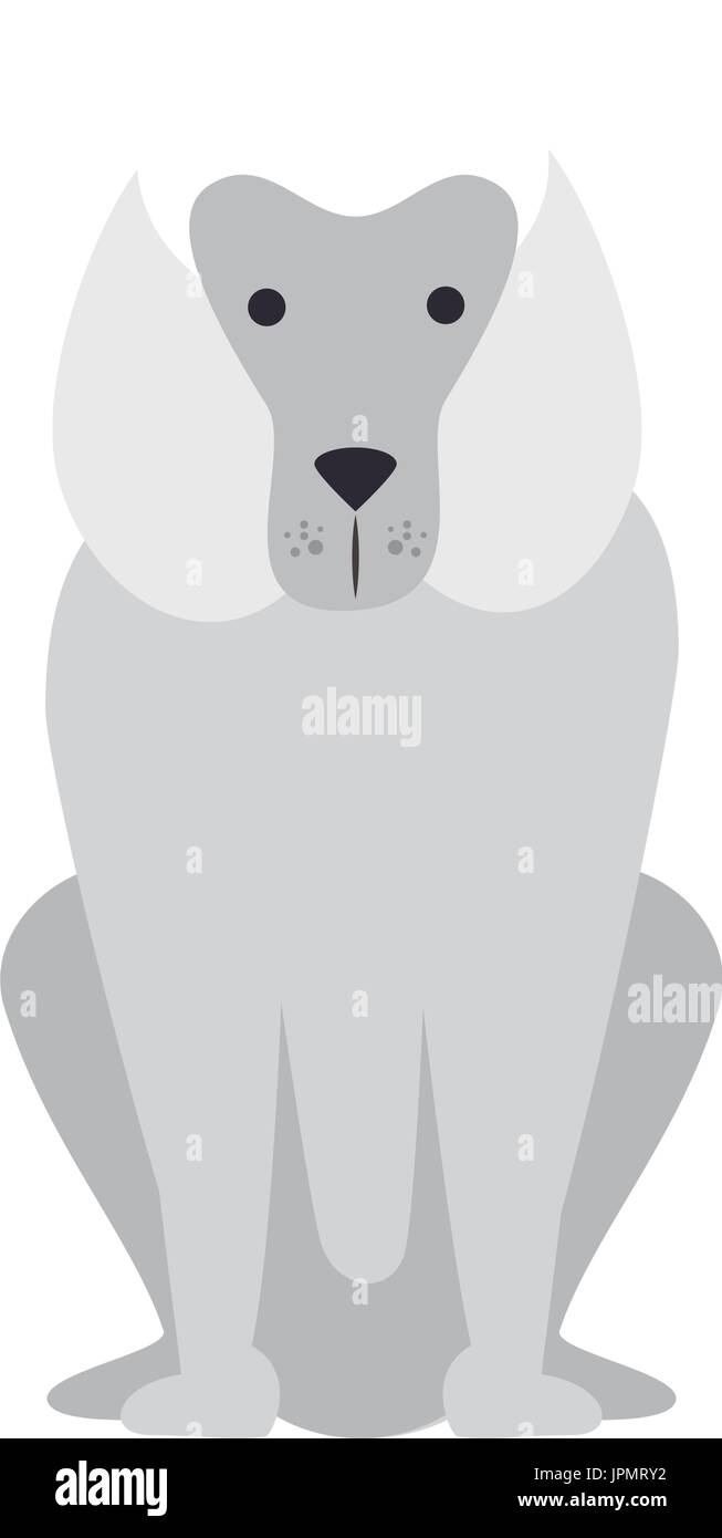 cartoon dog icon over white background colorful design vector ...