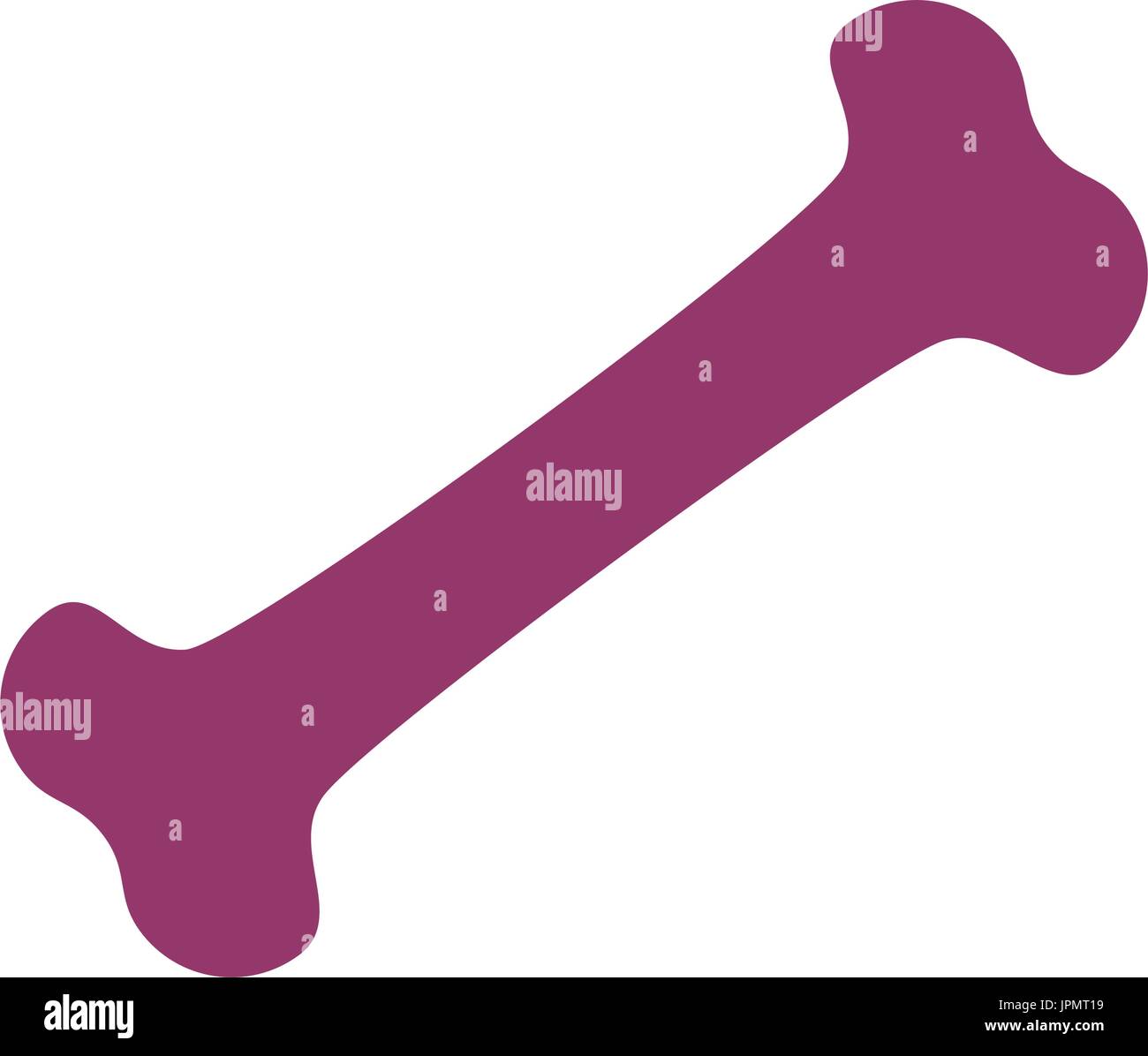 dog bone icon over white background vector illustration Stock Vector ...