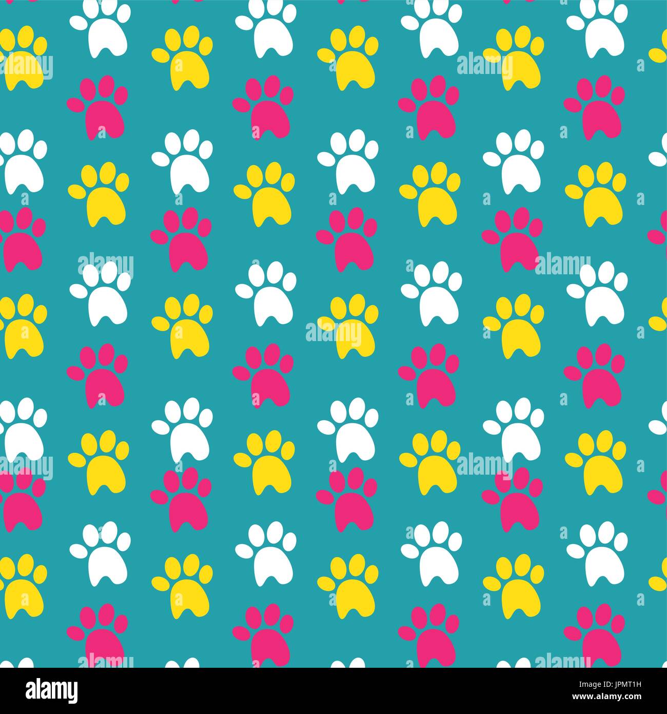 dog footprint background colorful design vector illustration Stock ...