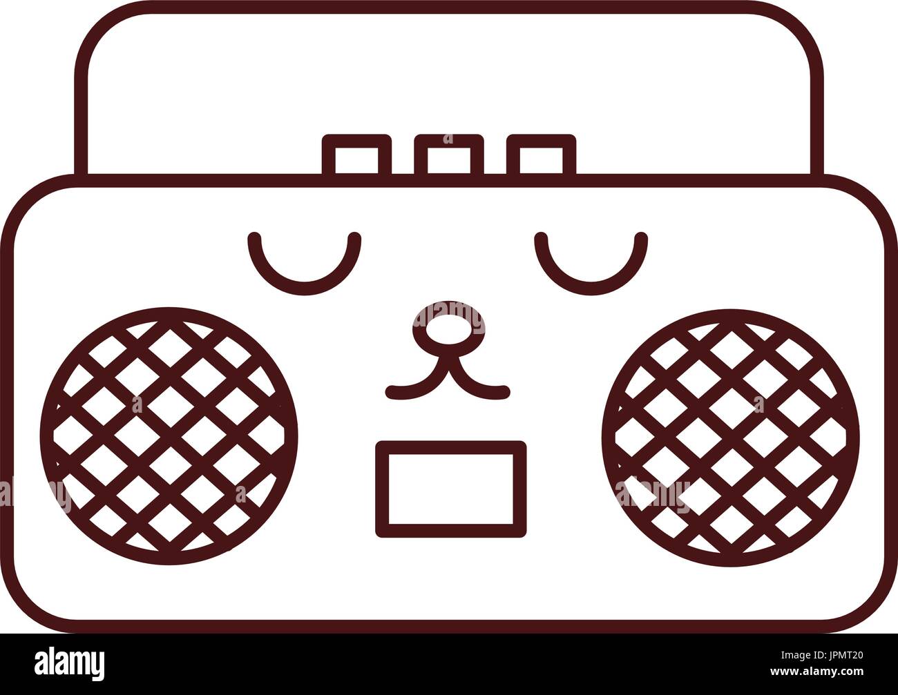 radio music player kawaii character Stock Vector Image & Art - Alamy