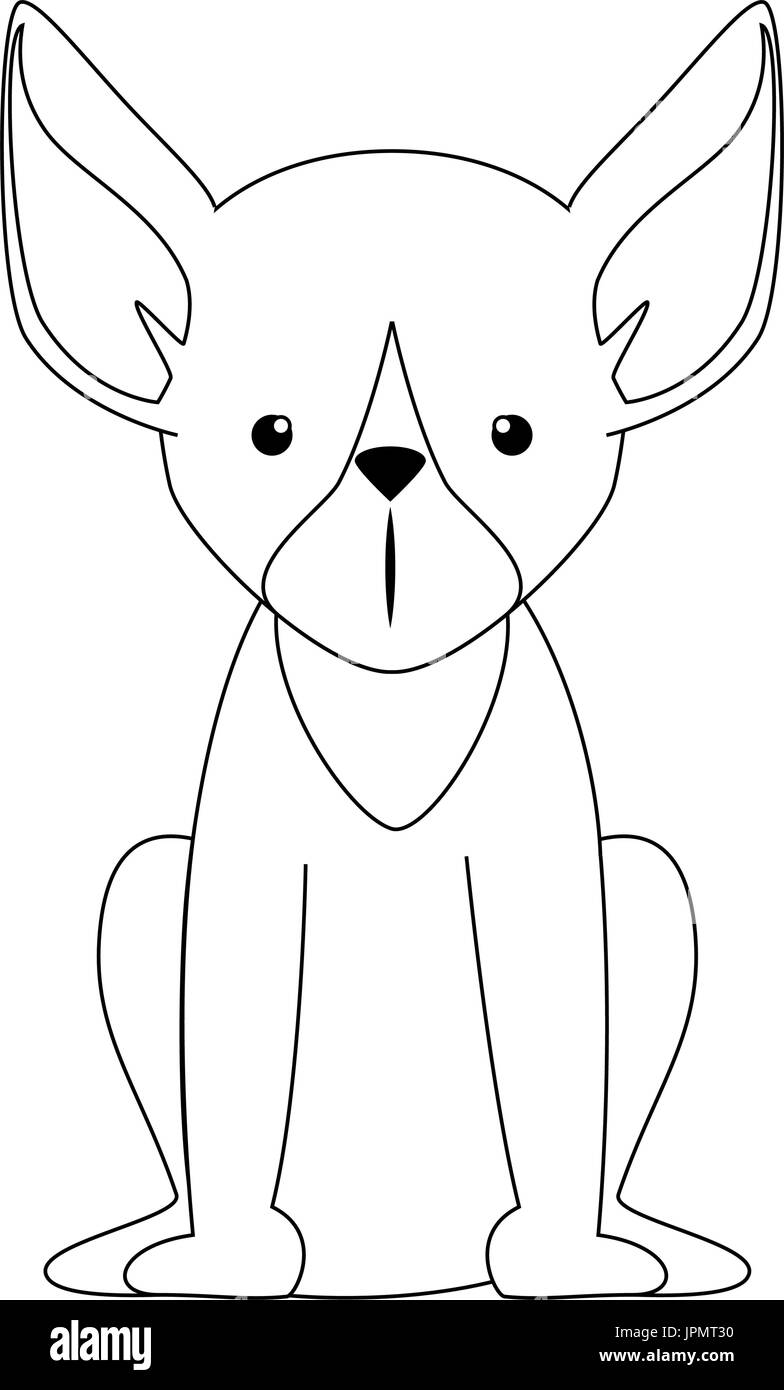 cartoon dog icon over white background vector illustration Stock Vector ...