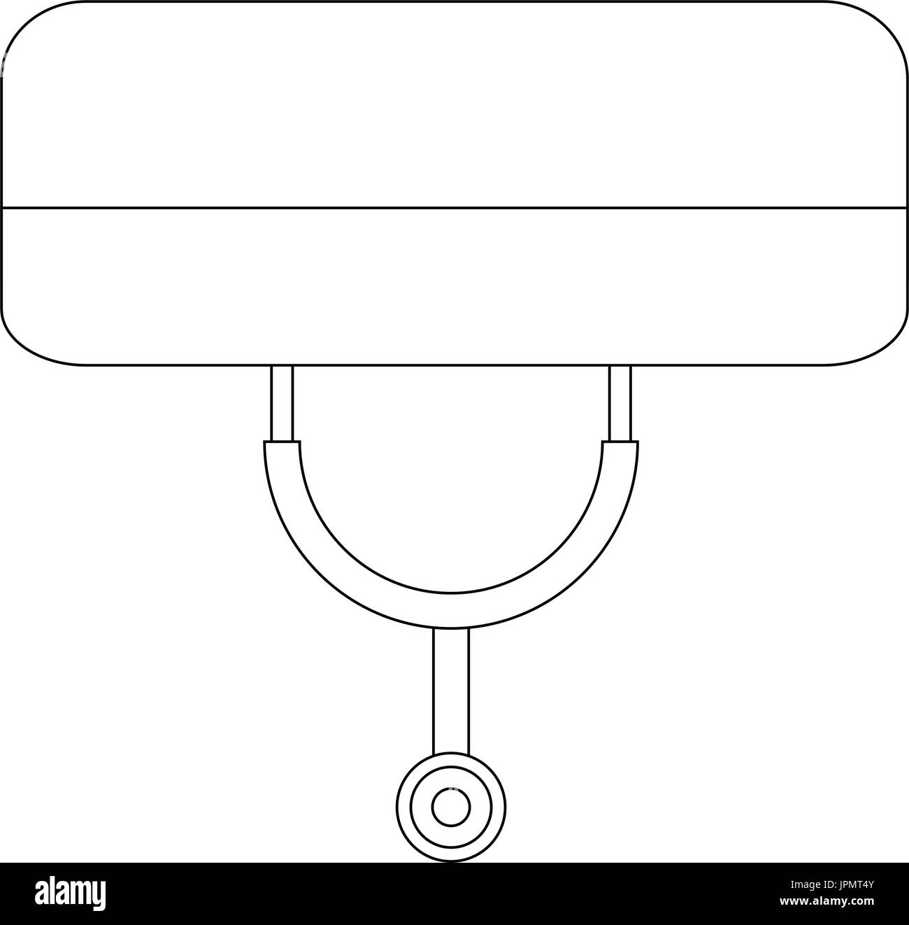 stethoscope icon over white background vector illustration Stock Vector ...