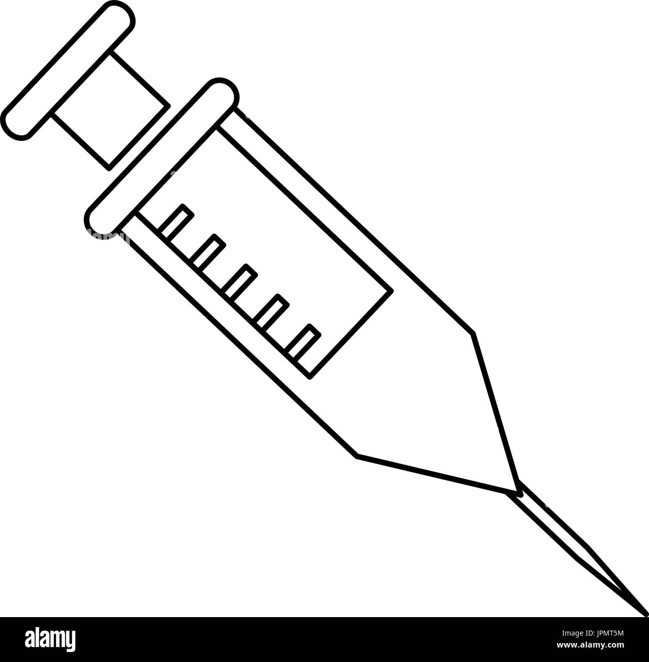 injection icon over white background vector illustration Stock Vector ...
