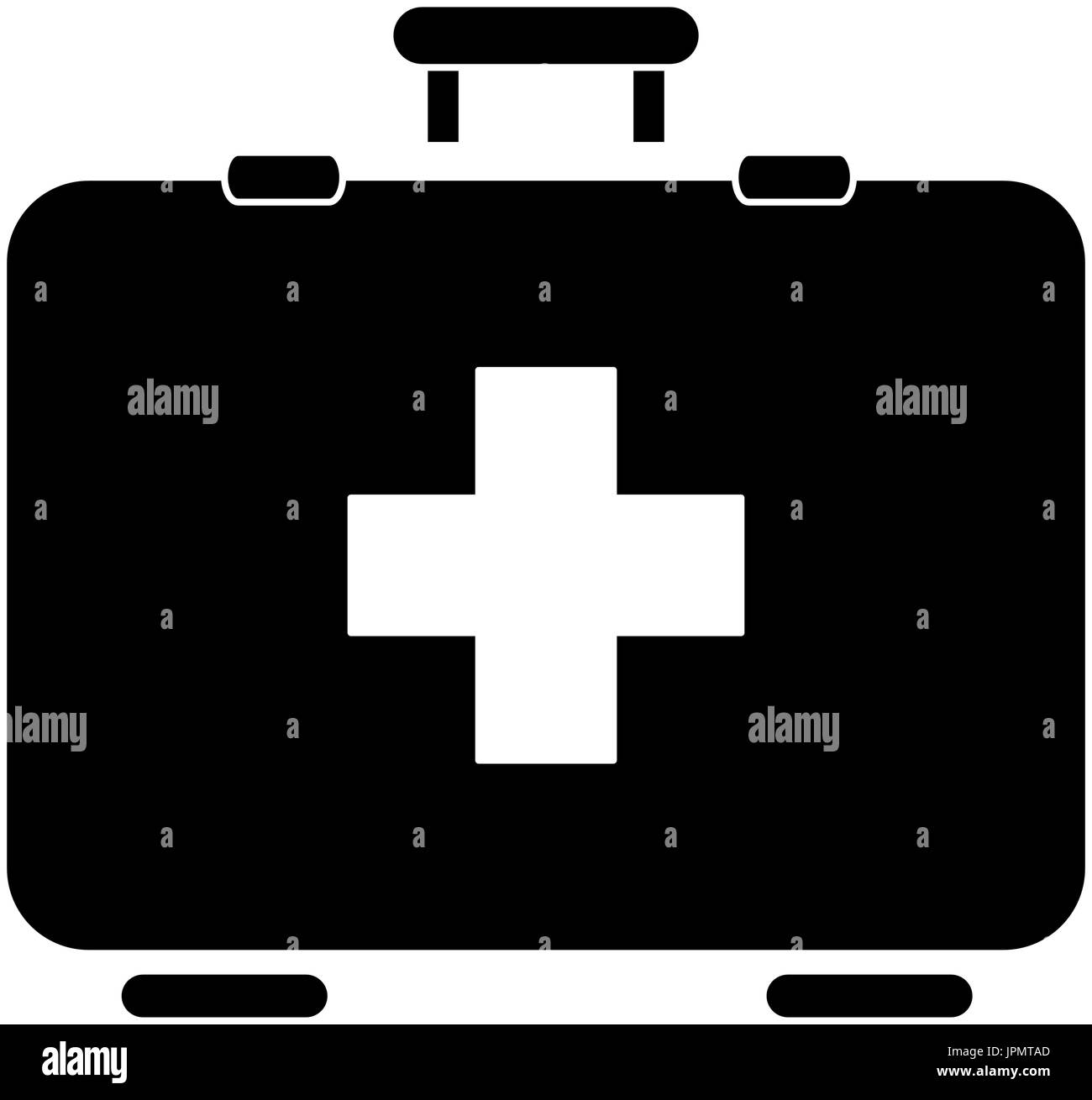 first aid kit icon over white backgroudn vector illustration Stock ...