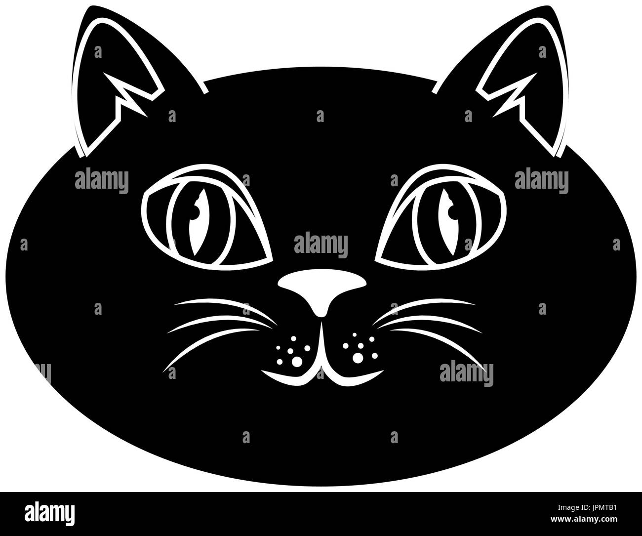 cartoon cat icon over white background graphic design vector ...