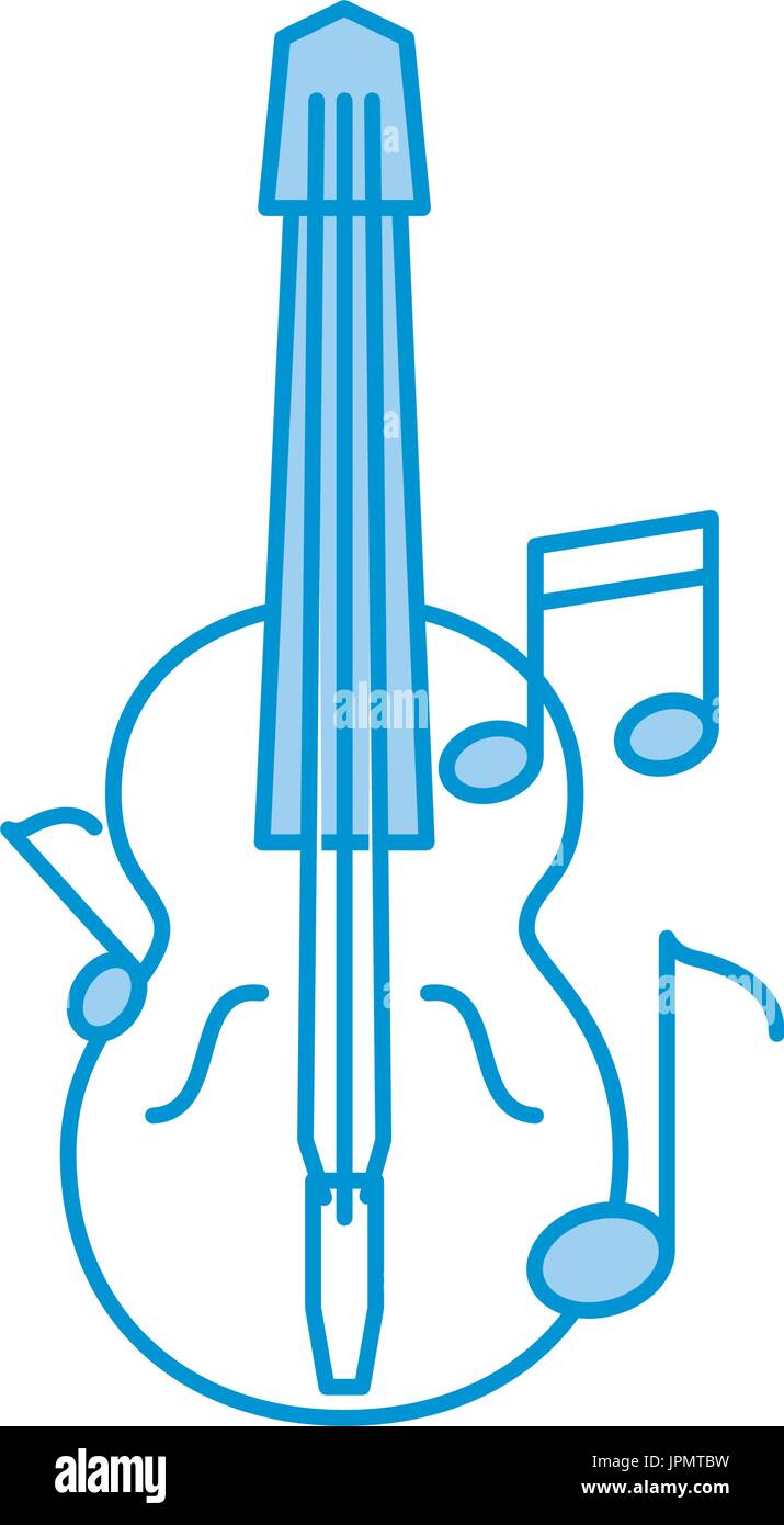acoustic guitar with music notes Stock Vector Image & Art - Alamy