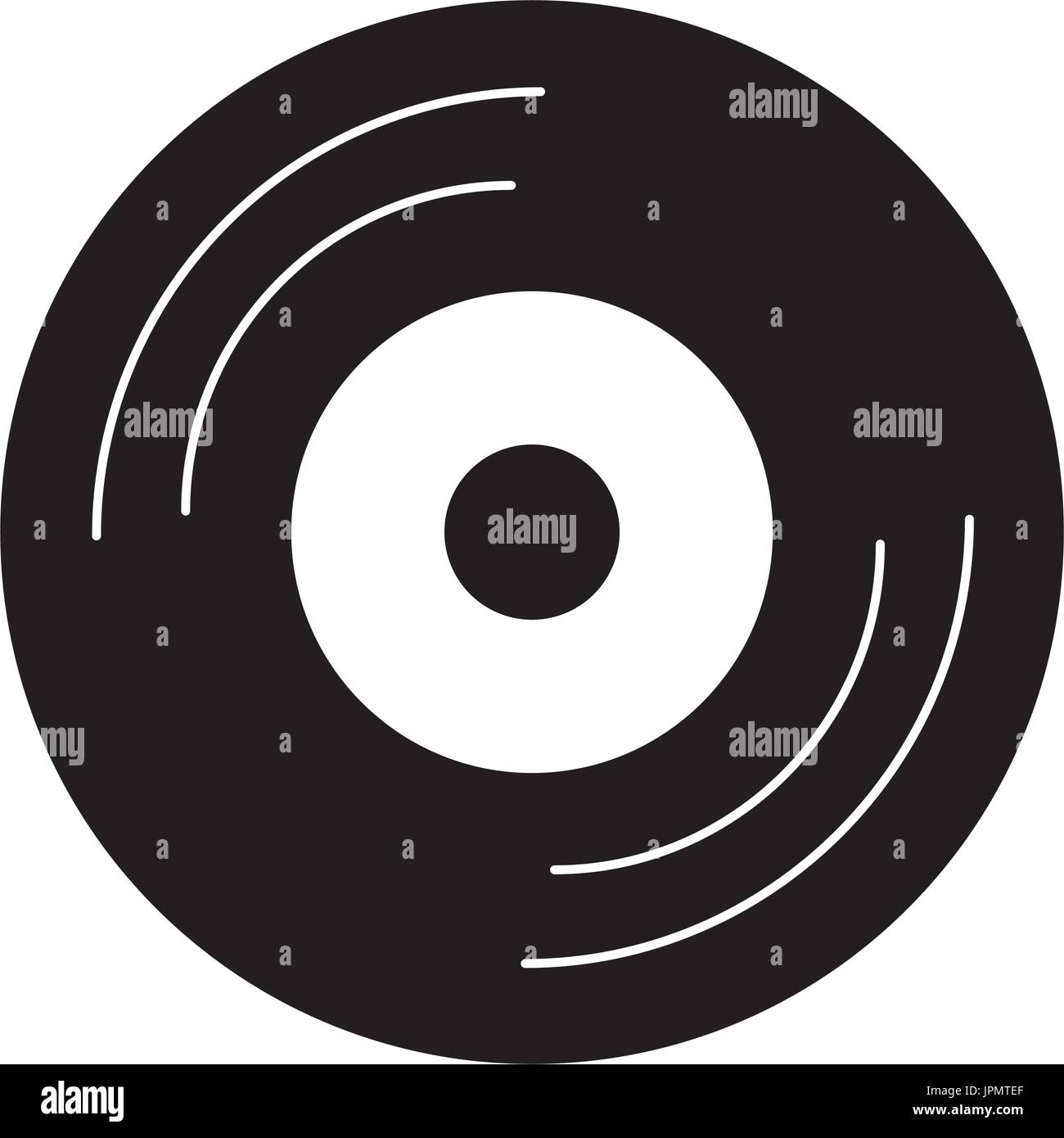 vinyl old music icon Stock Vector Image & Art - Alamy