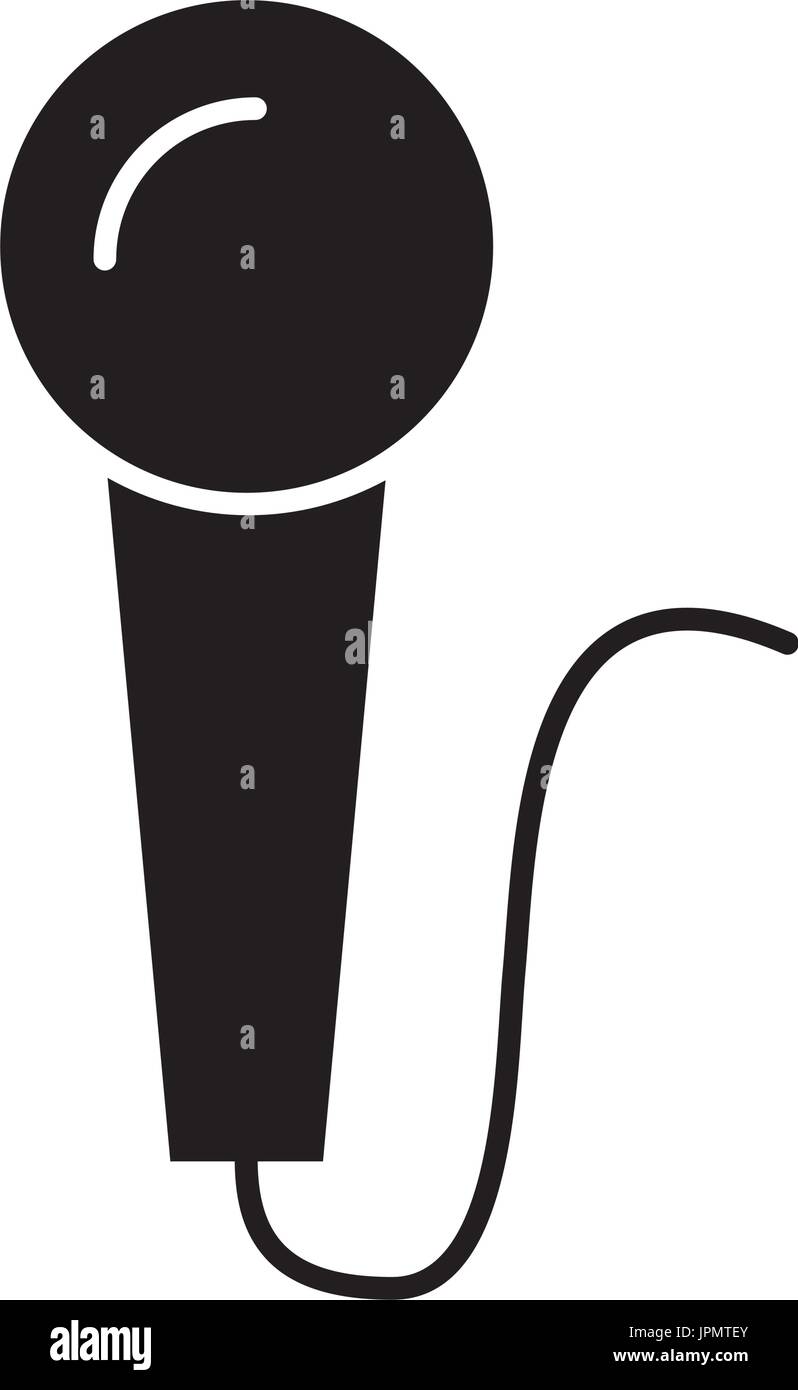 microphone audio isolated icon Stock Vector Image & Art - Alamy