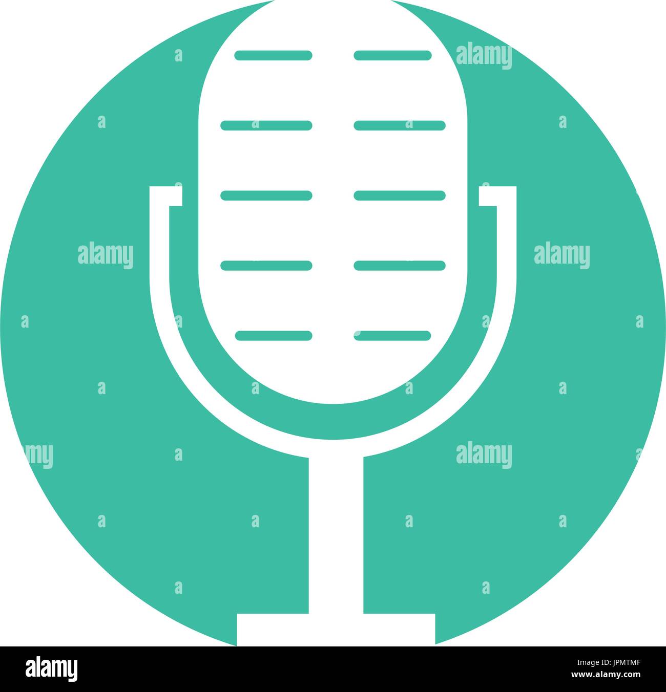 microphone audio isolated icon Stock Vector Image & Art - Alamy