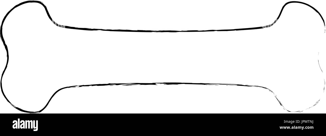 dog bone icon over white background vector illustration Stock Vector ...