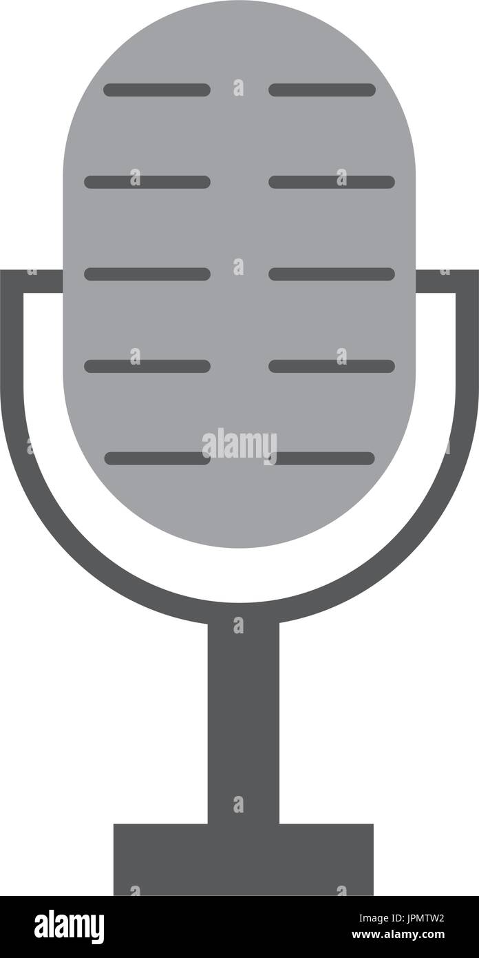 microphone audio isolated icon Stock Vector Image & Art - Alamy